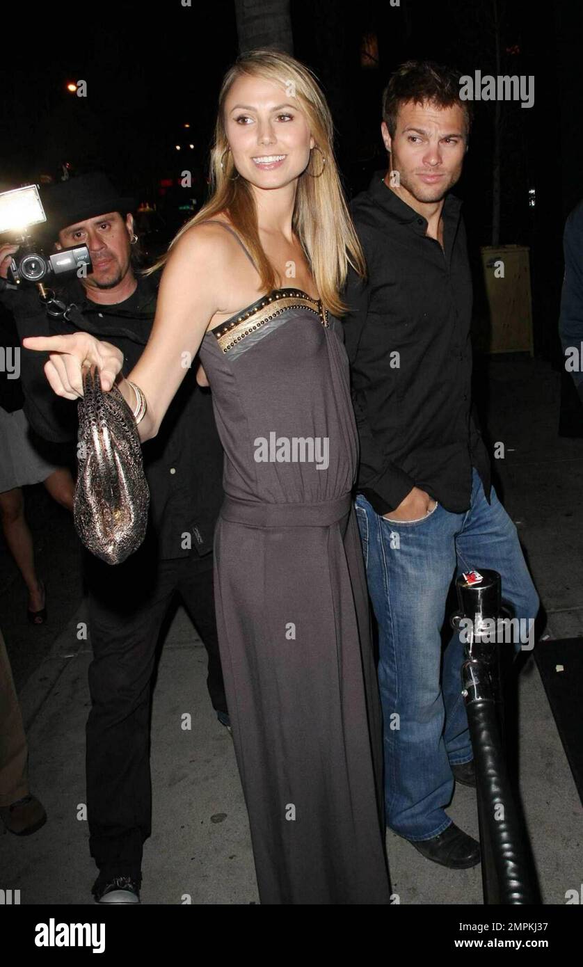 Former pro-wrestler Stacy Keibler spends a night out with friends at ...