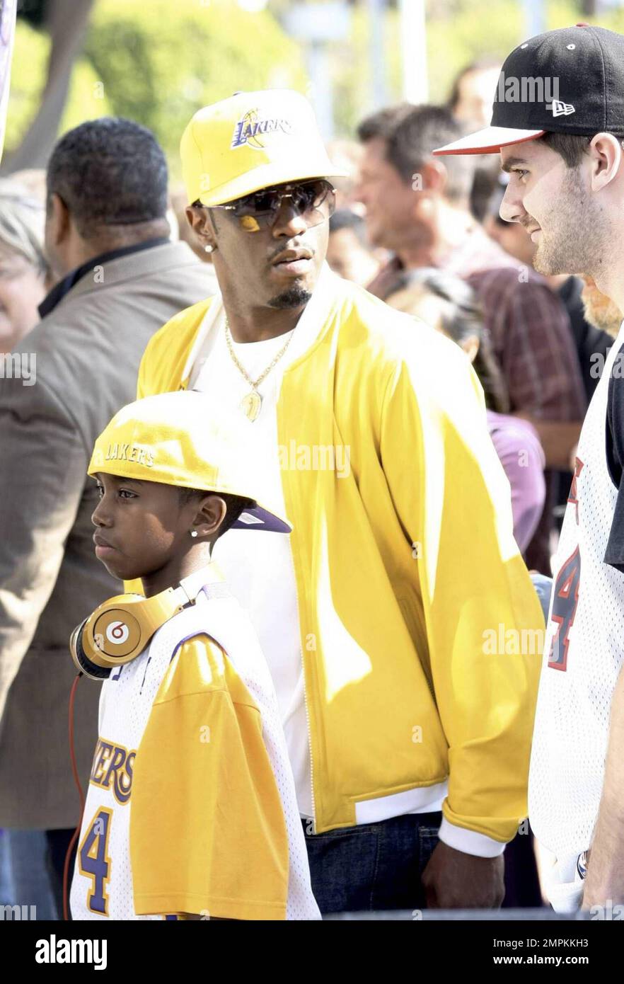 Sean "P Diddy" Combs and son Christian arrive for the Los Angeles ...