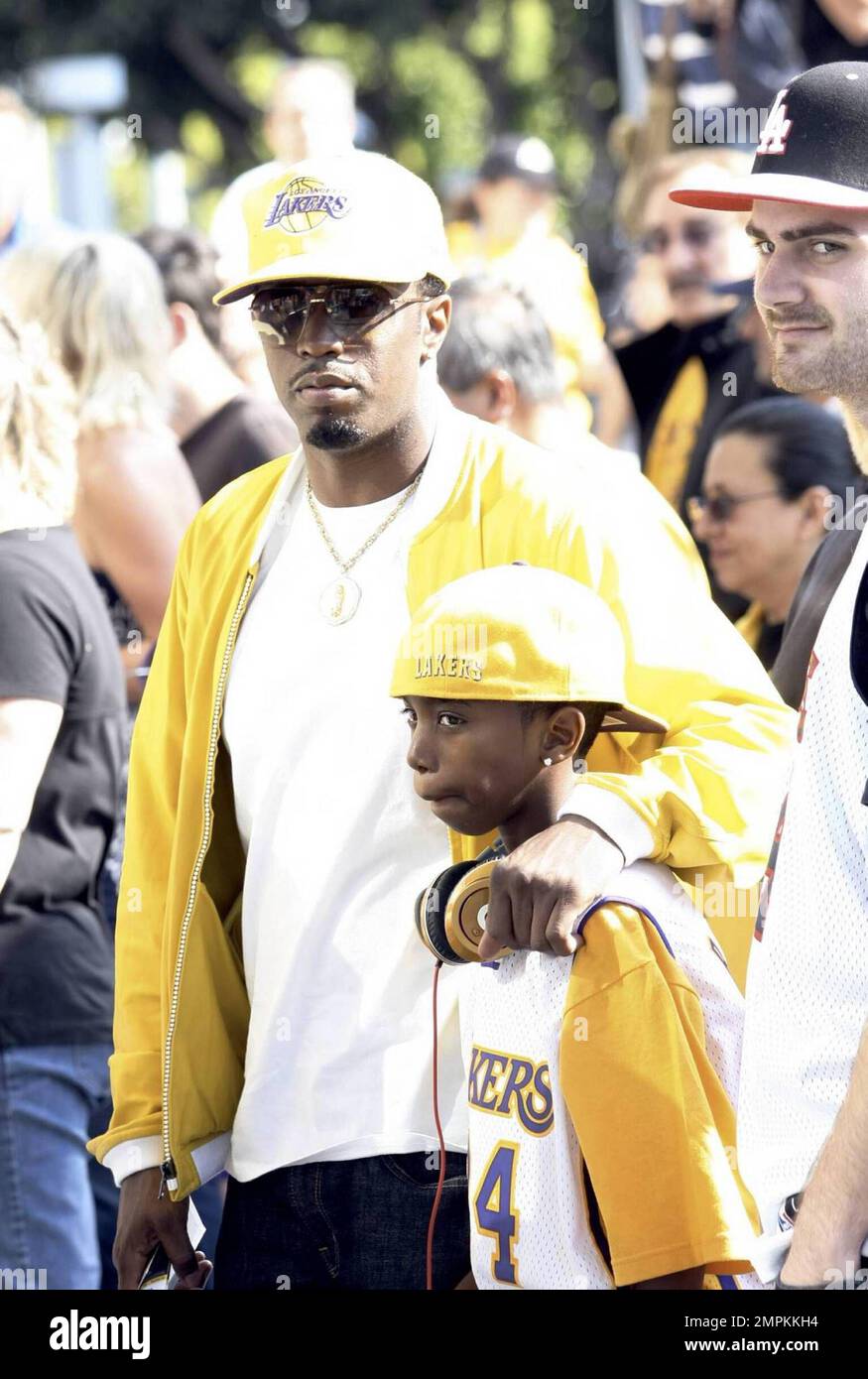 Sean "P Diddy" Combs and son Christian arrive for the Los Angeles ...