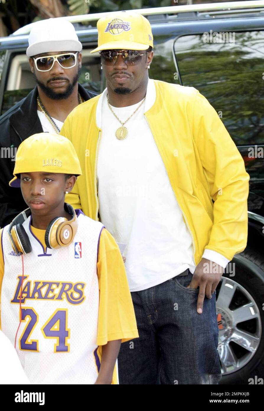 Sean "P Diddy" Combs and son Christian arrive for the Los Angeles ...