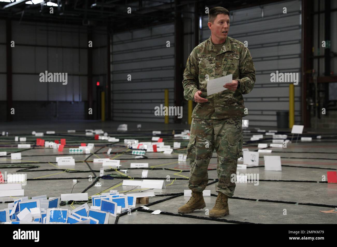 U.S. Army Maj. Nathan Lavy, a human resources officer with the 40th ...