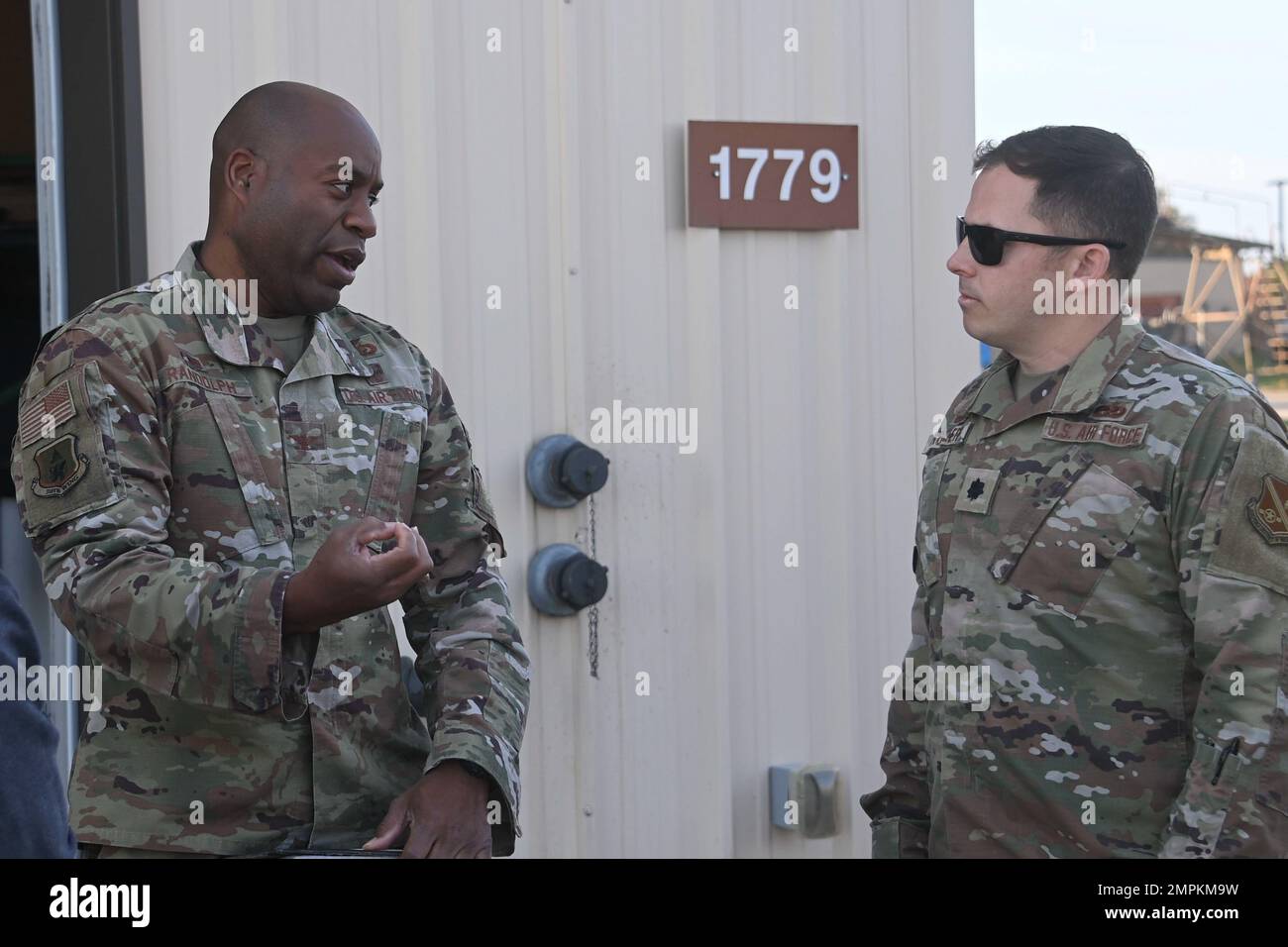 Col. Todd E. Randolph (left), 316th Wing and installation commander ...
