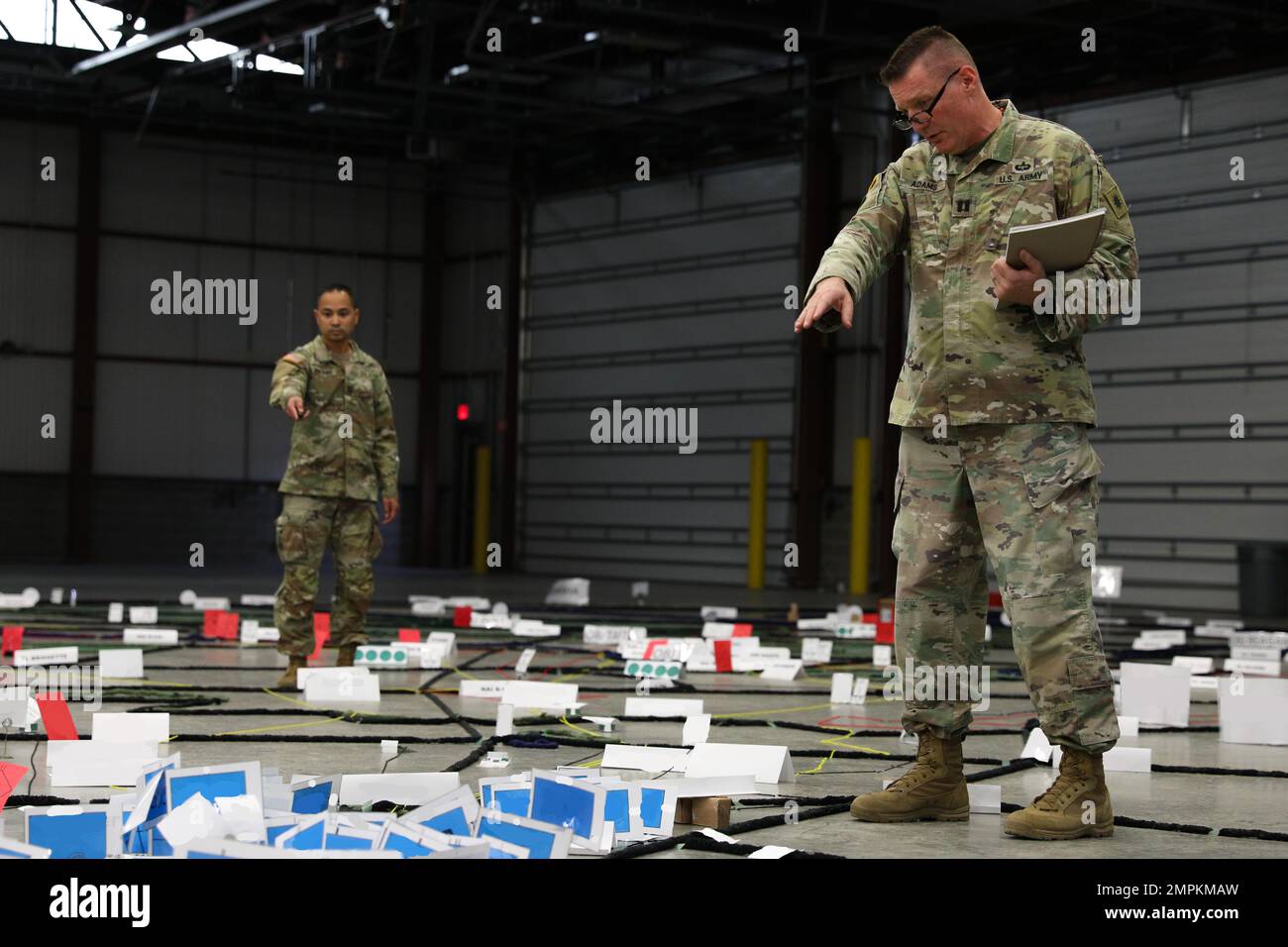 U.S. Army Capt. Kip Adams, a logistics officer with the 40th Infantry ...