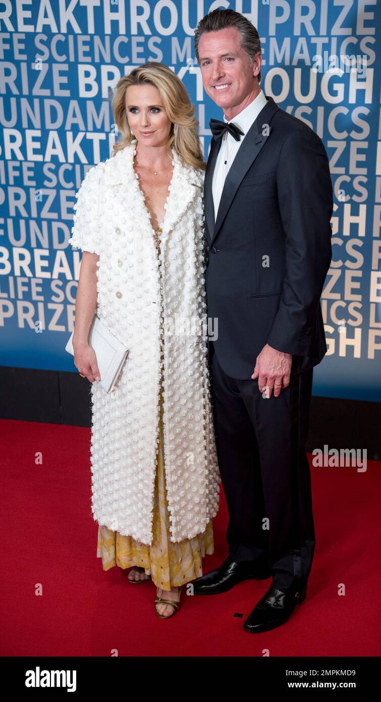 Lieutenant Governor Gavin Newsom and his wife Jennifer Siebel Newsom ...