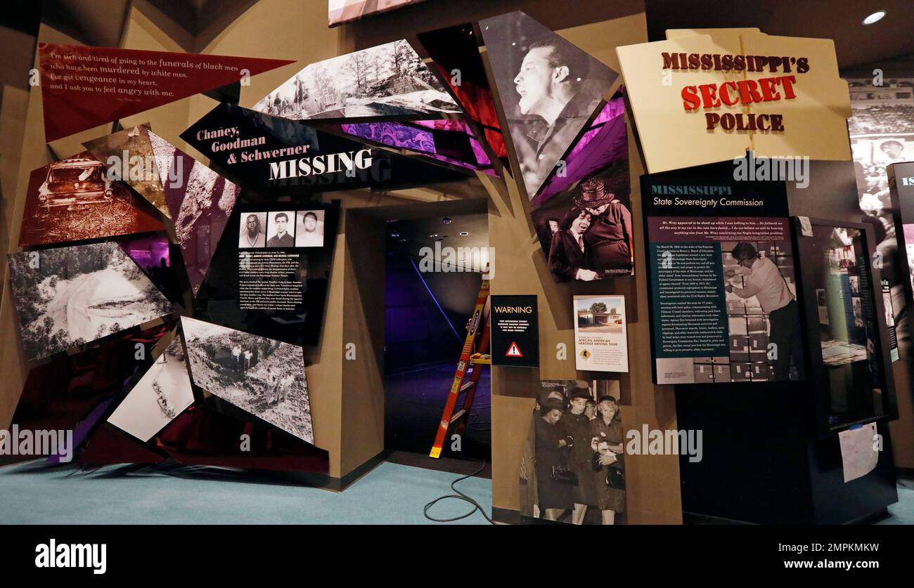 In this Nov. 10, 2017 image, the story of the three civil rights ...