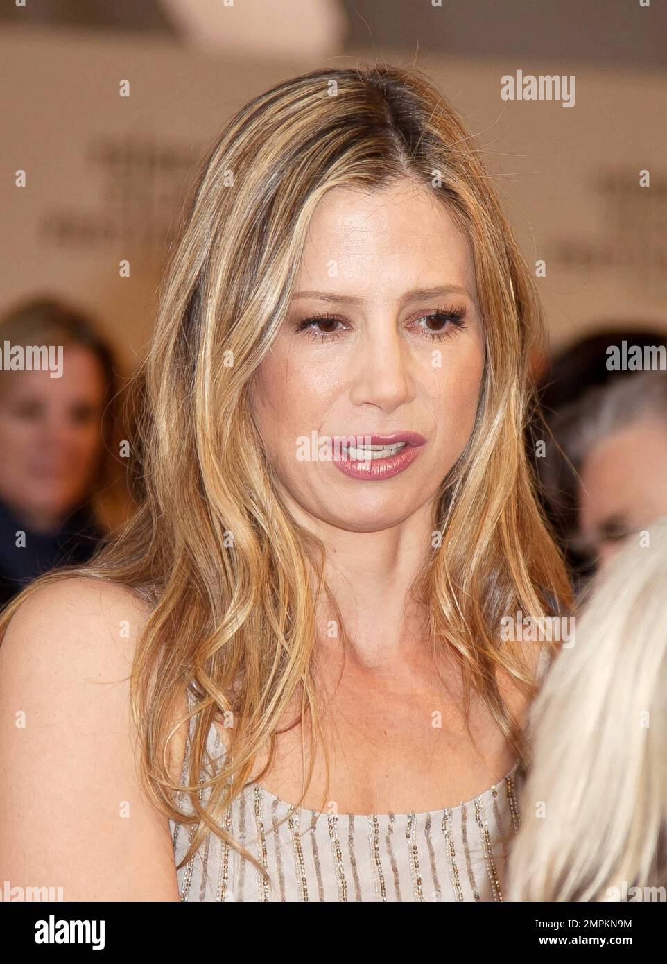 Actress Mira Sorvino attends the premiere for 'Angel's Crest' at the ...