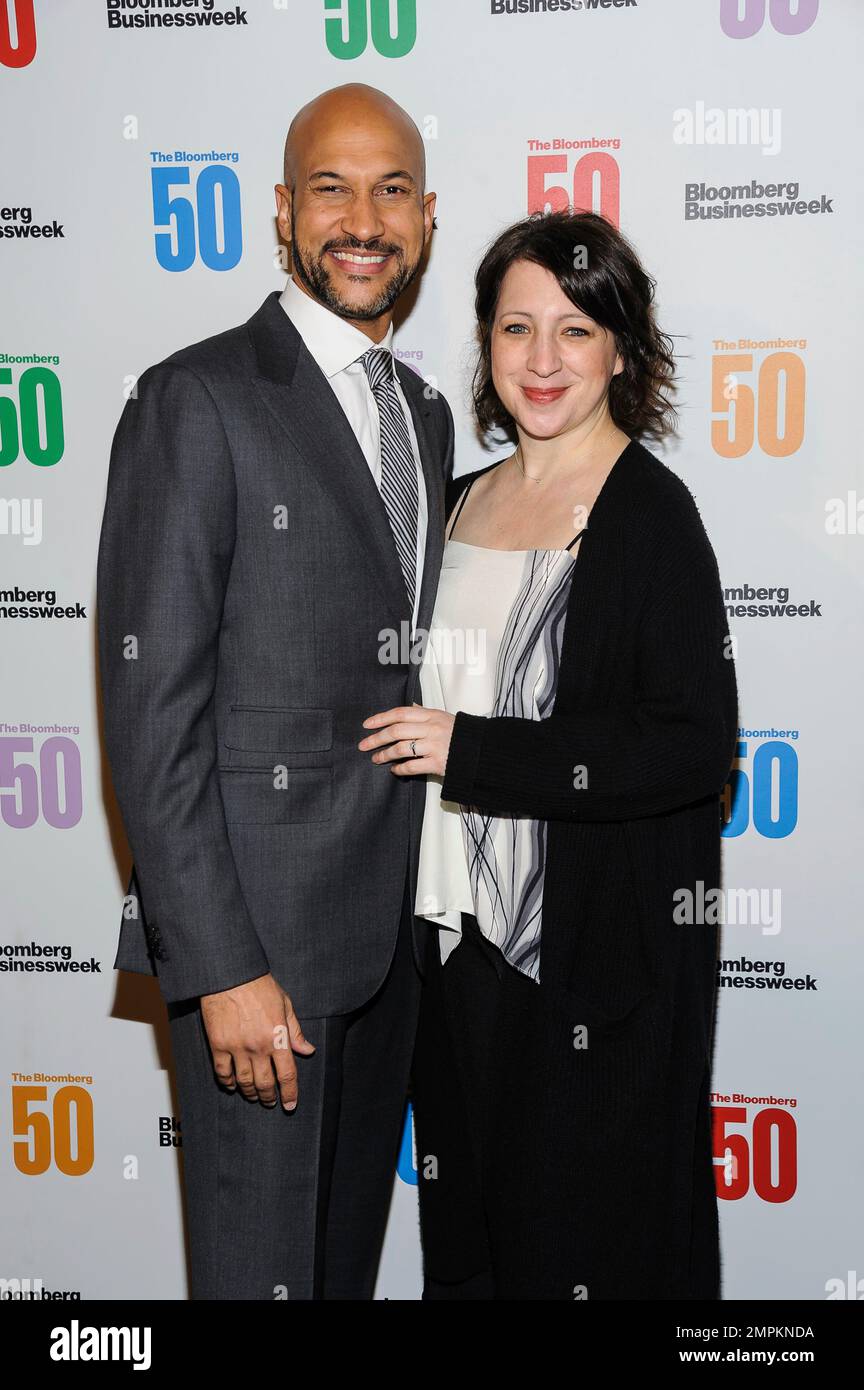 Keegan-Michael Key, left, and Elisa Pugliese attend The Bloomberg 50, a celebration of icons and ...