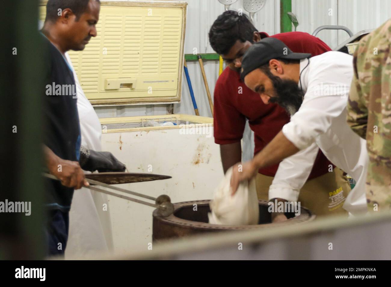 Colonel Abdullah Hamed Al-Masamah, Border Operations Commander, readies ...