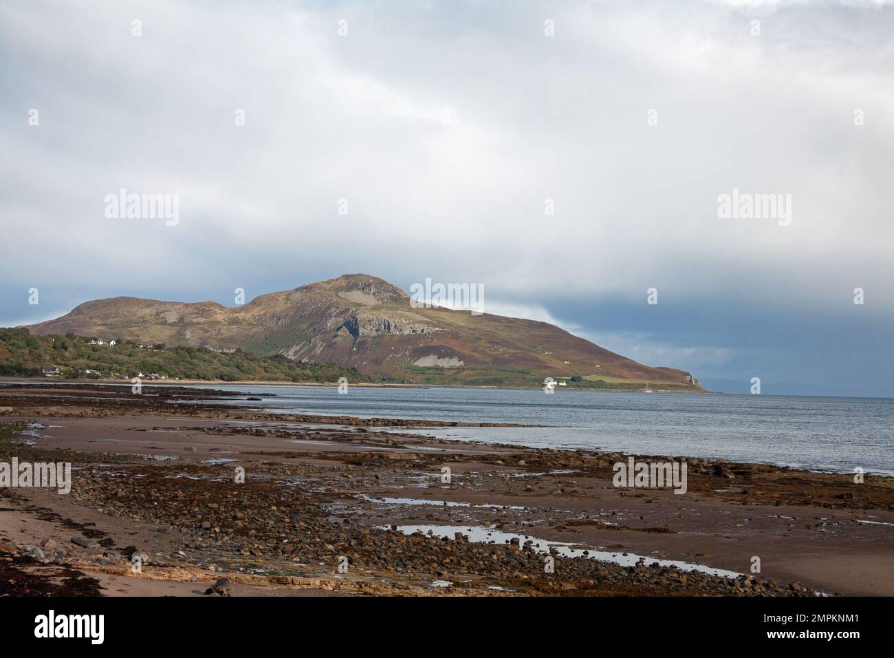 Holy Island viewed from the beach at Whiting Bay The Isle of Arran ...