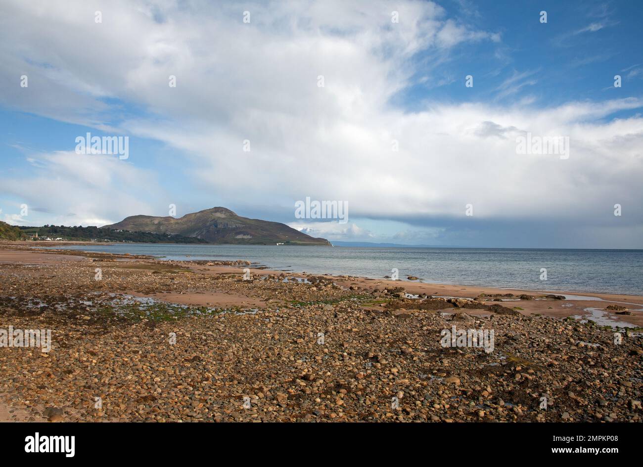 Holy Island viewed from the beach at Whiting Bay The Isle of Arran ...