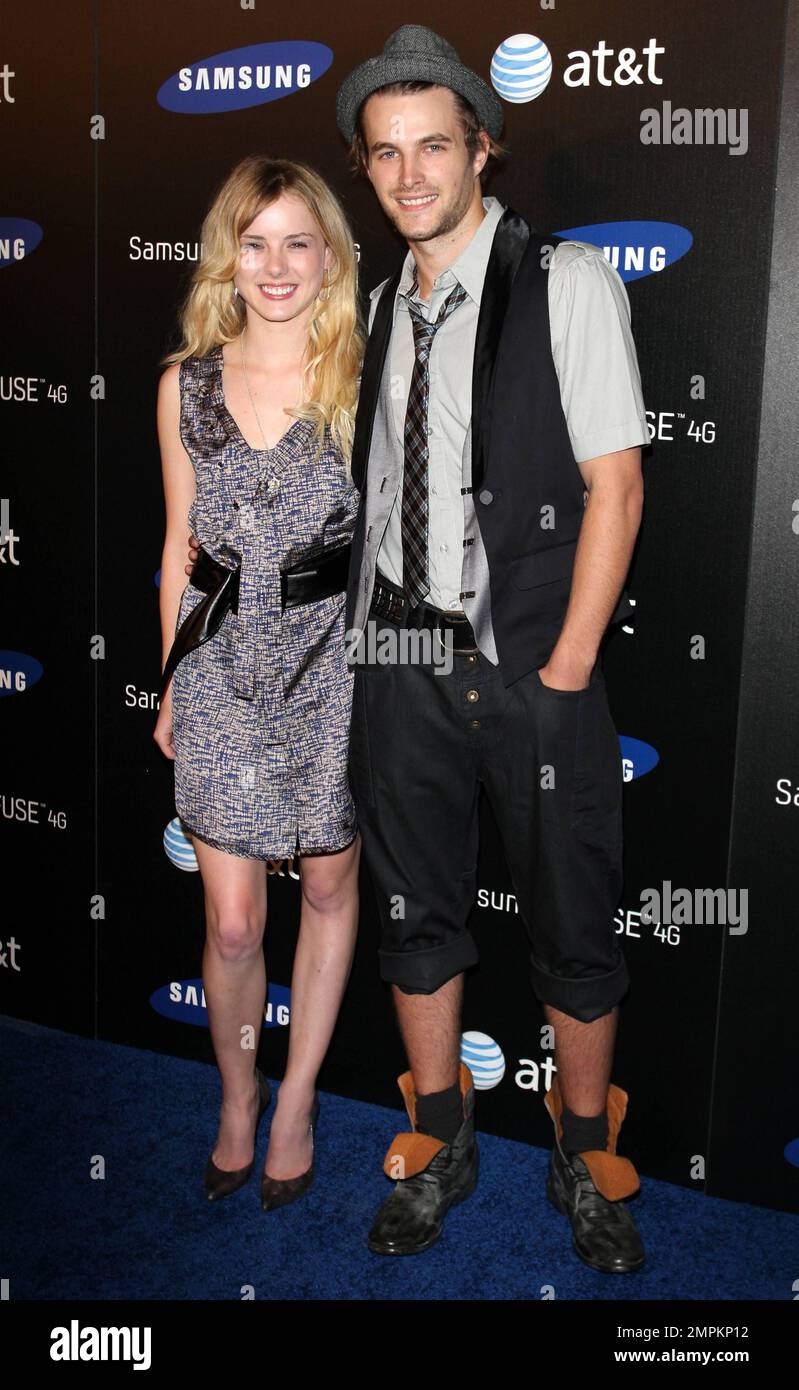 Actress Laura Slade Wiggins and actor James Preston attend the Samsung ...