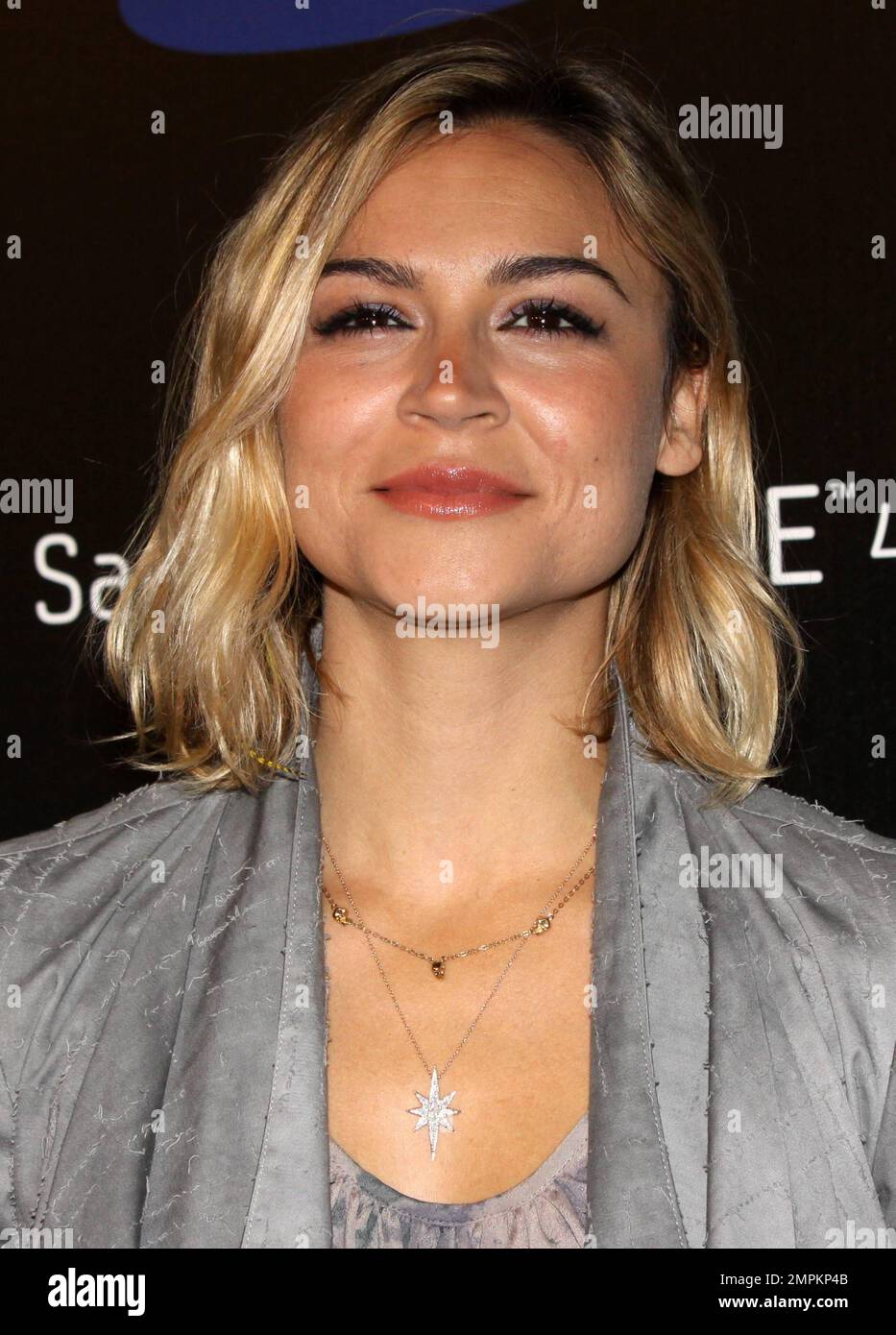 Actress Samaire Armstrong attends the Samsung Infuse 4G For AT&T Launch ...