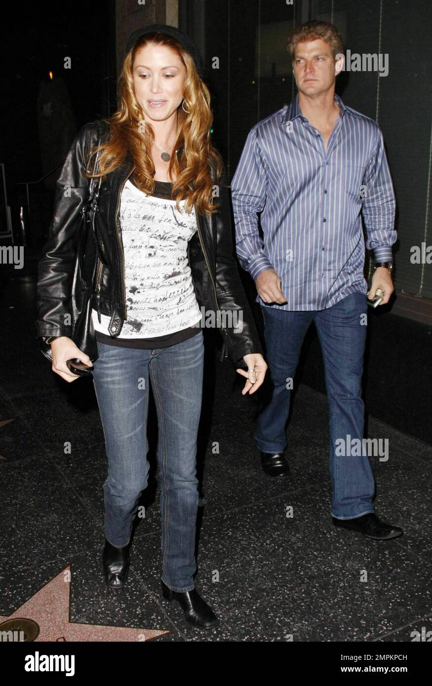 Actress Shannon Elizabeth arrives at Katsuya restaurant for dinner with ...