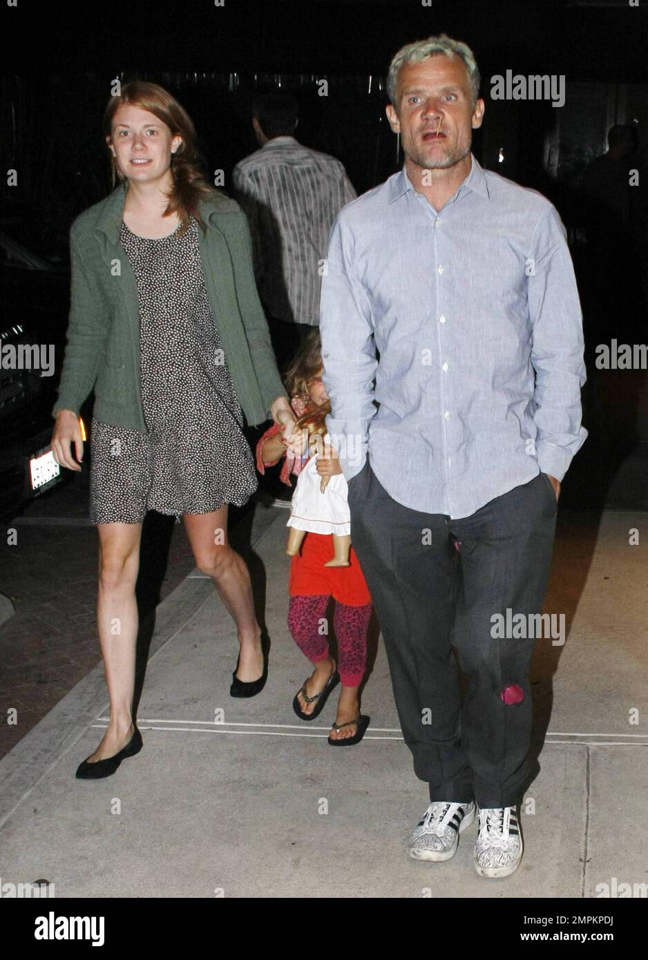 Red Hot Chili Peppers Bassist Flea Michael Balzary Arrives At Nobu Malibu For Dinner With His