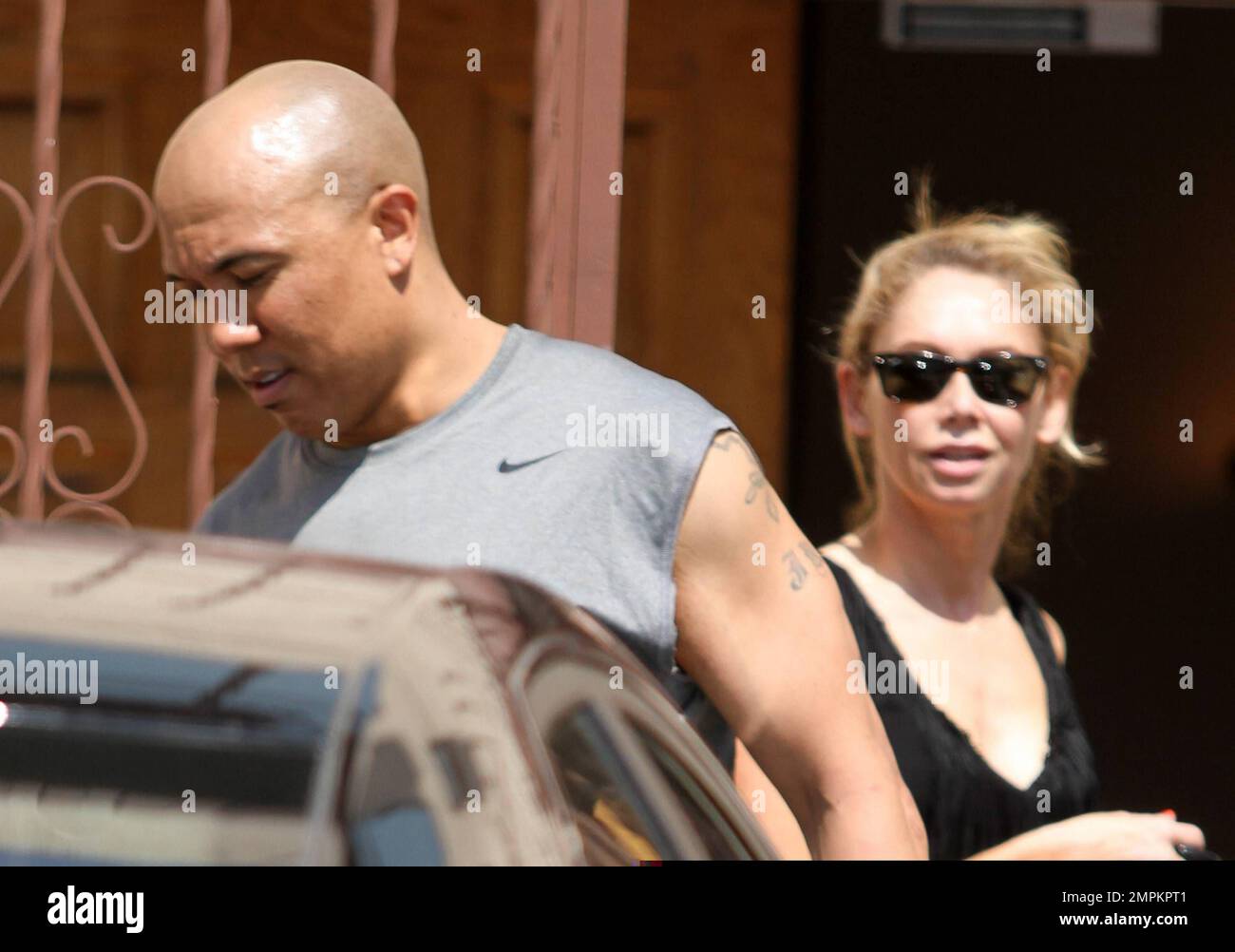 Hines Ward and Kym Johnson leaving the rehearsal studio for "Dancing ...