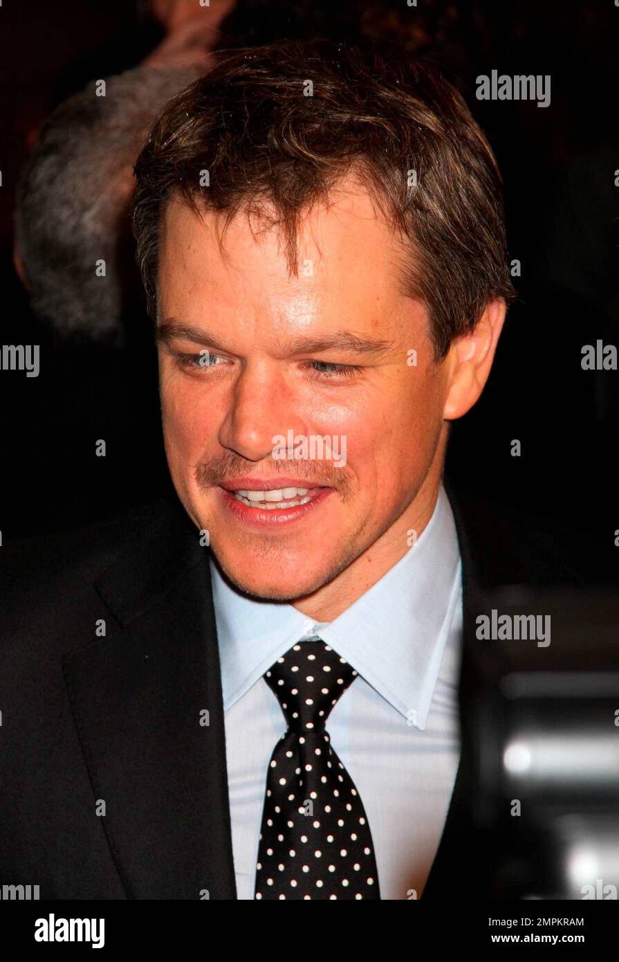 Matt Damon attends the premiere of "Green Zone" at AMC Loews Lincoln ...