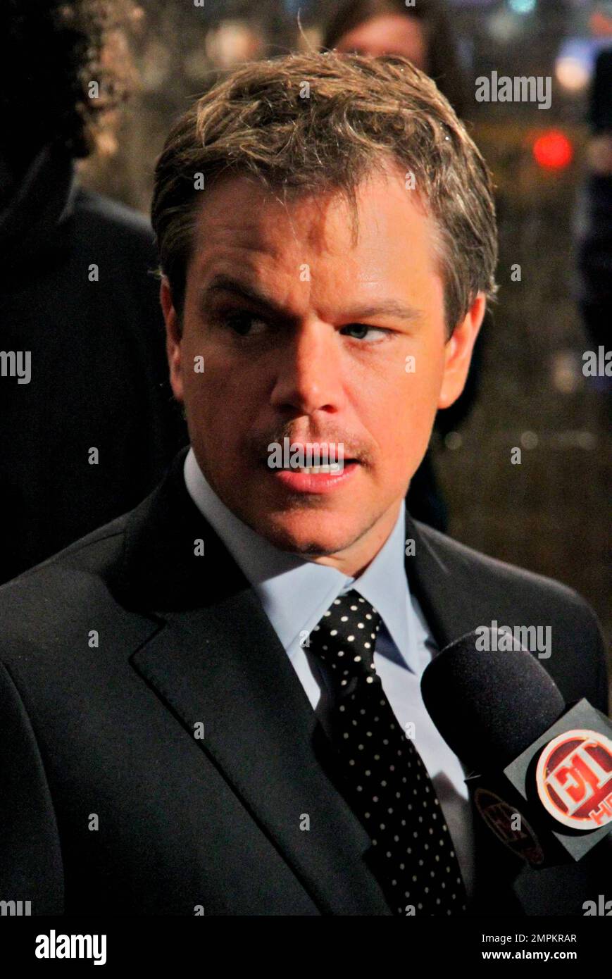 Matt Damon attends the premiere of "Green Zone" at AMC Loews Lincoln ...