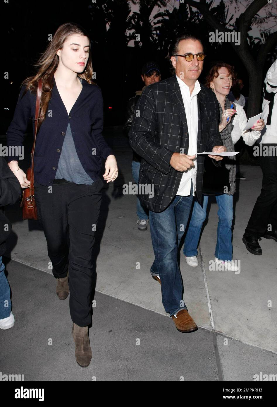 Andy Garcia and daughter Dominik Garcia-Lorido arrive at the Staples ...