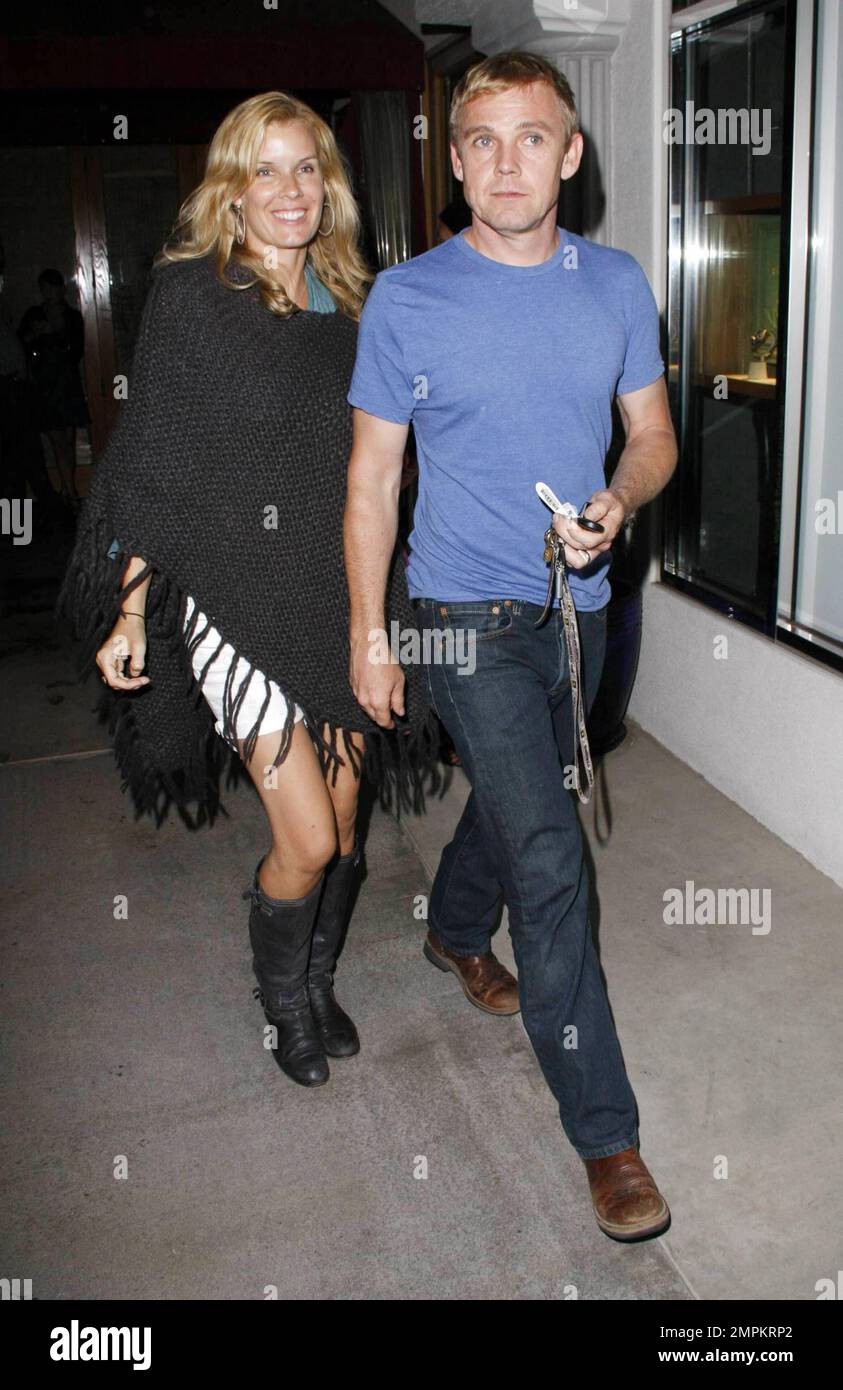 Rick Schroder and wife Andrea Schroder leave a Malibu Country Mart ...