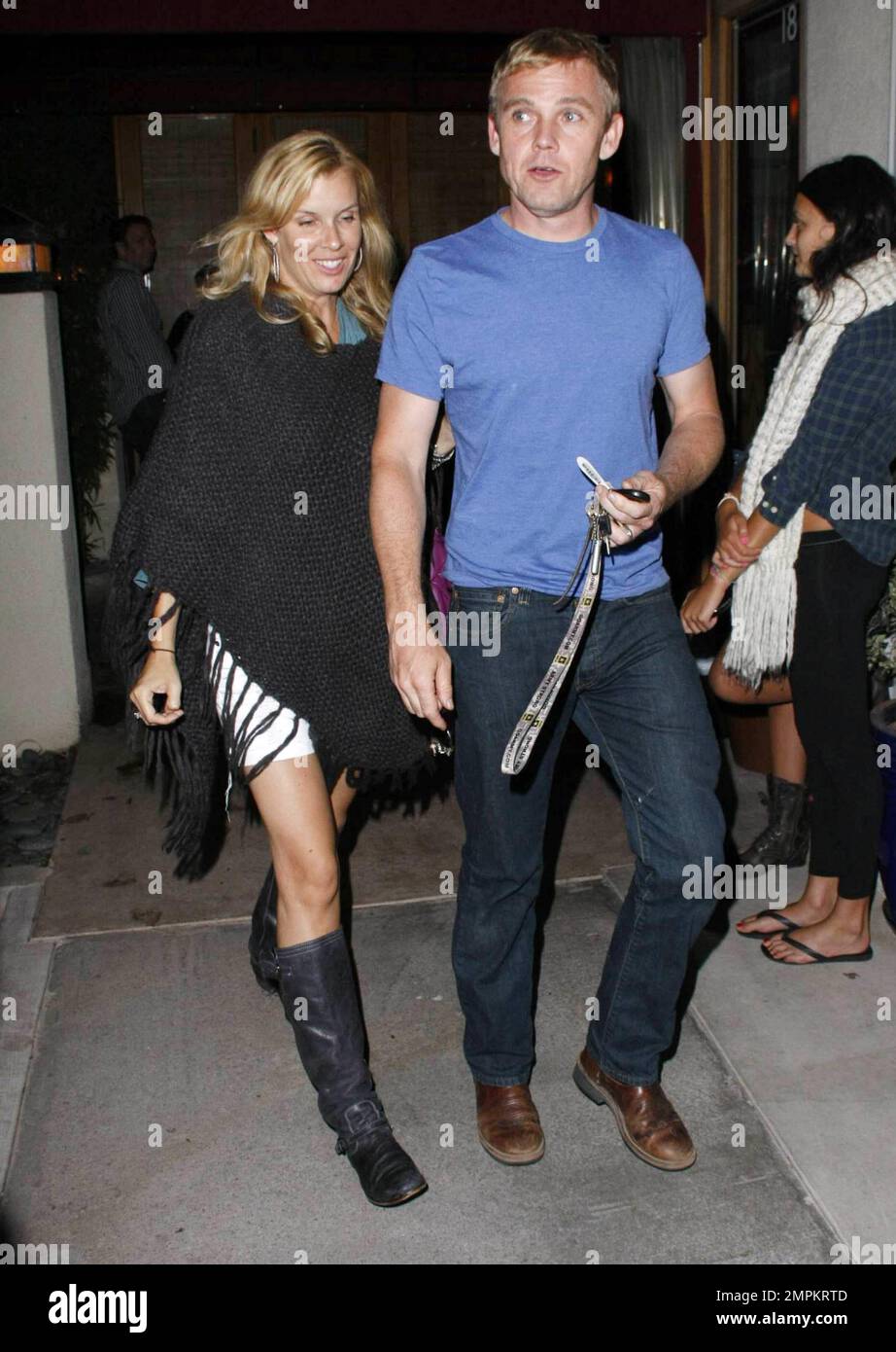 Rick Schroder and wife Andrea Schroder leave a Malibu Country Mart ...