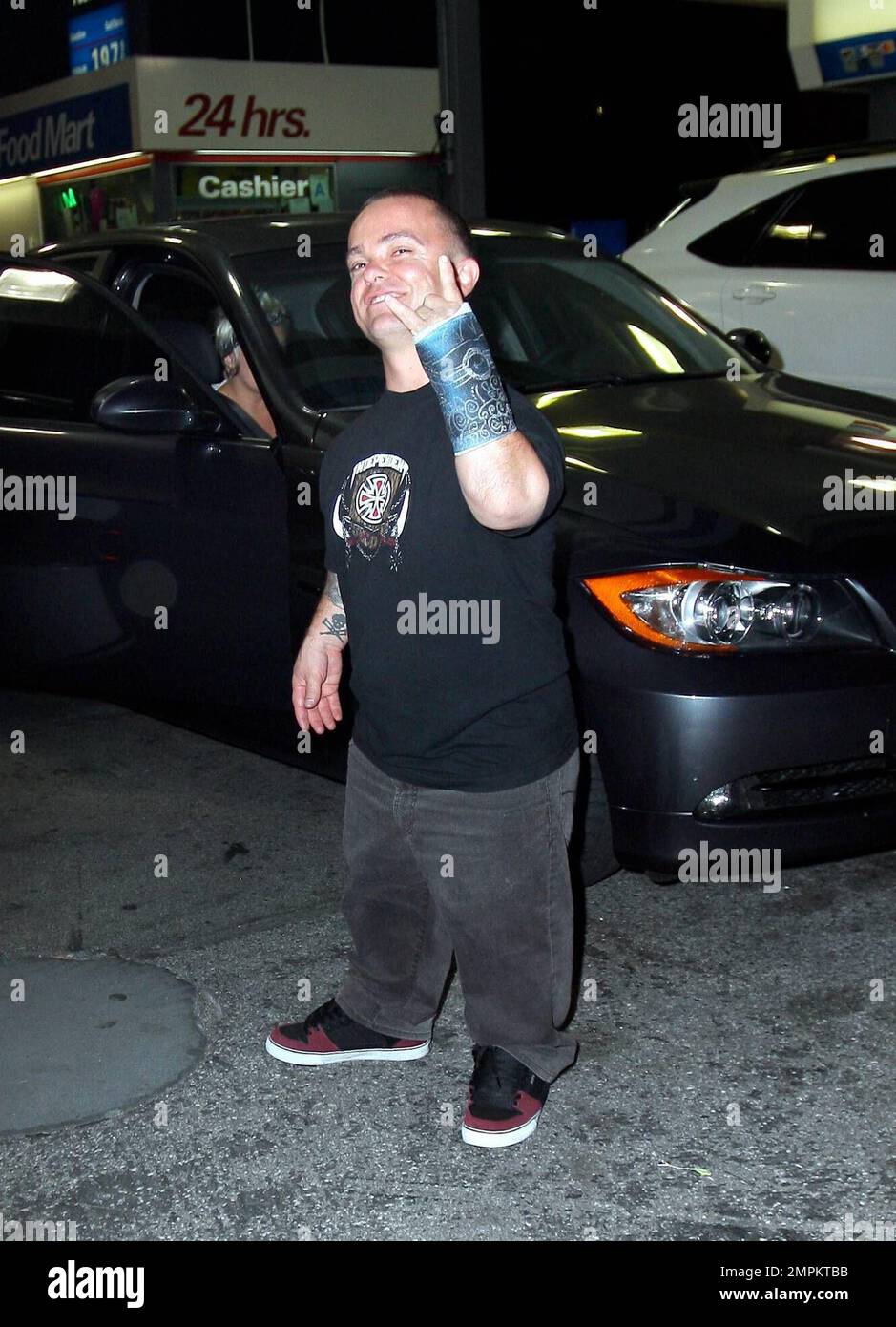 Wee Man leaves the nightclub Delux in Hollywood, CA. 1/8/09 Stock Photo ...