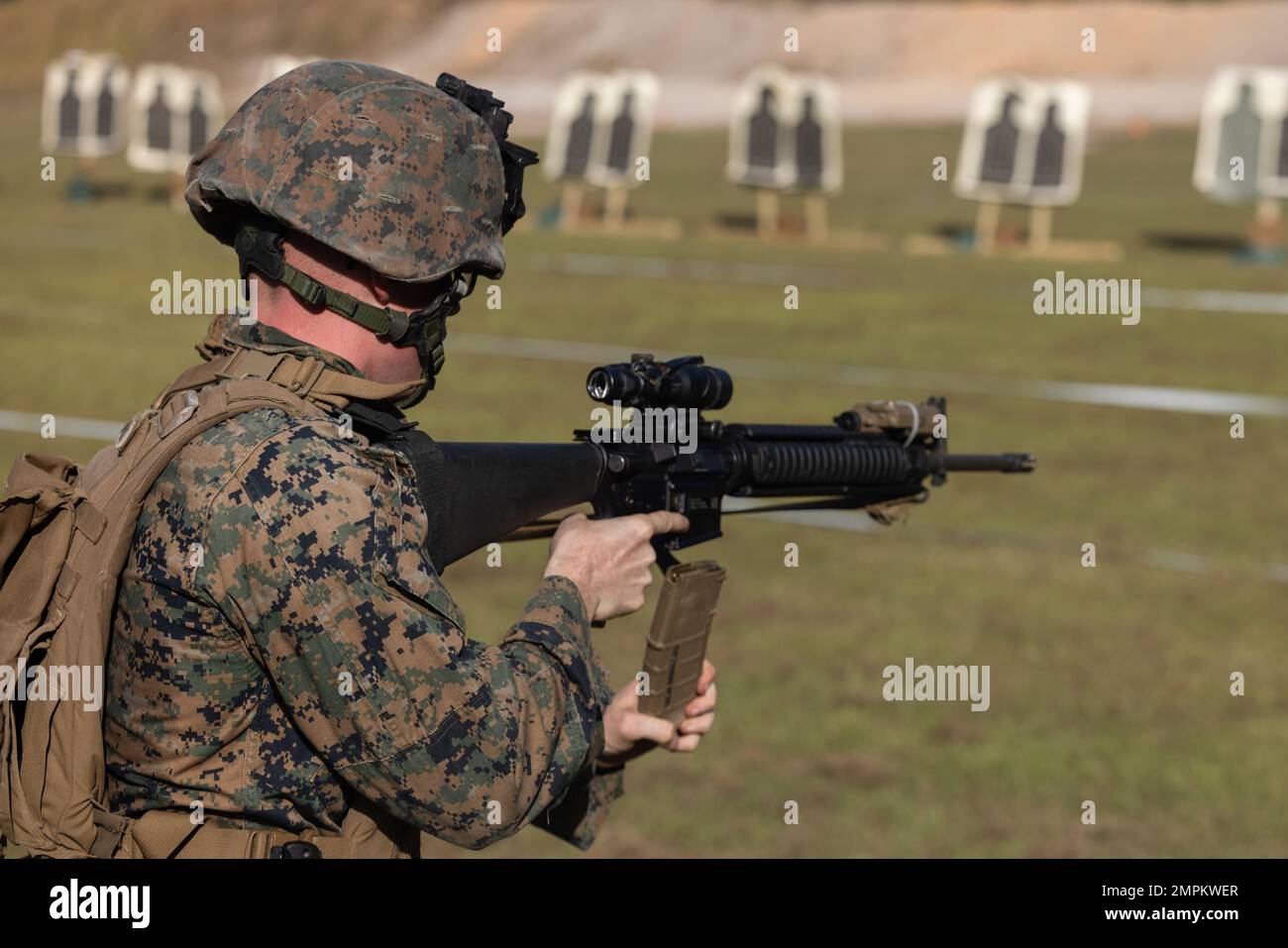 U.S. Marine Corps Lance Cpl. Luke VanBrocklin, water support technician ...