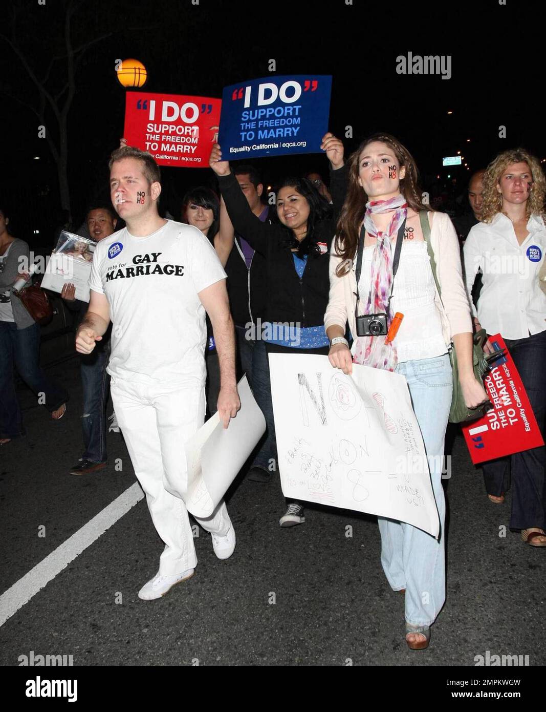 Celebrities Turn out in support of the Proposition 8 Rally to in Santa ...