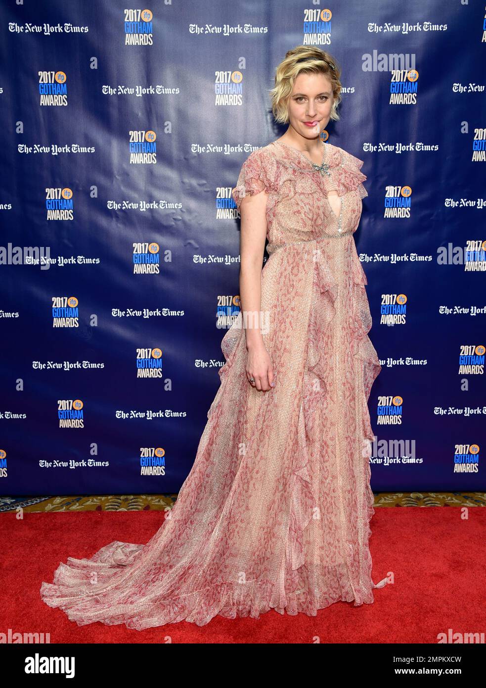 Actress and director Greta Gerwig attends the 27th annual Independent ...