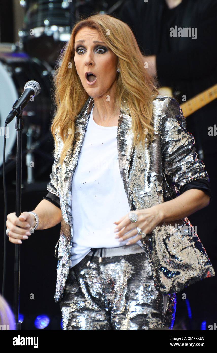 French-canadian singer Celine Dion performs live on the 'Today' show ni ...