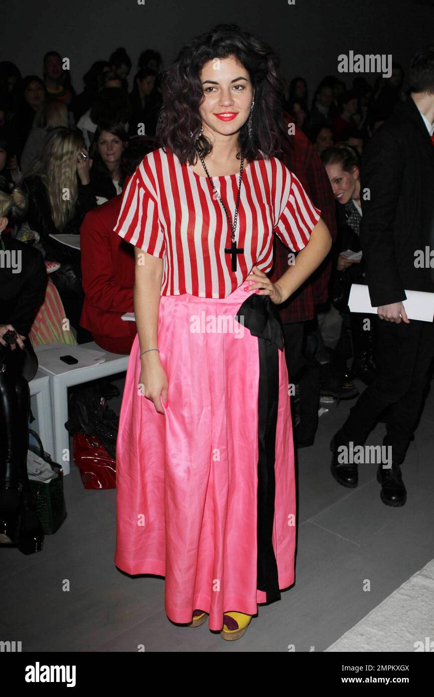 Singer Marina Diamandis (aka Marina & The Diamonds) shows off her long ...