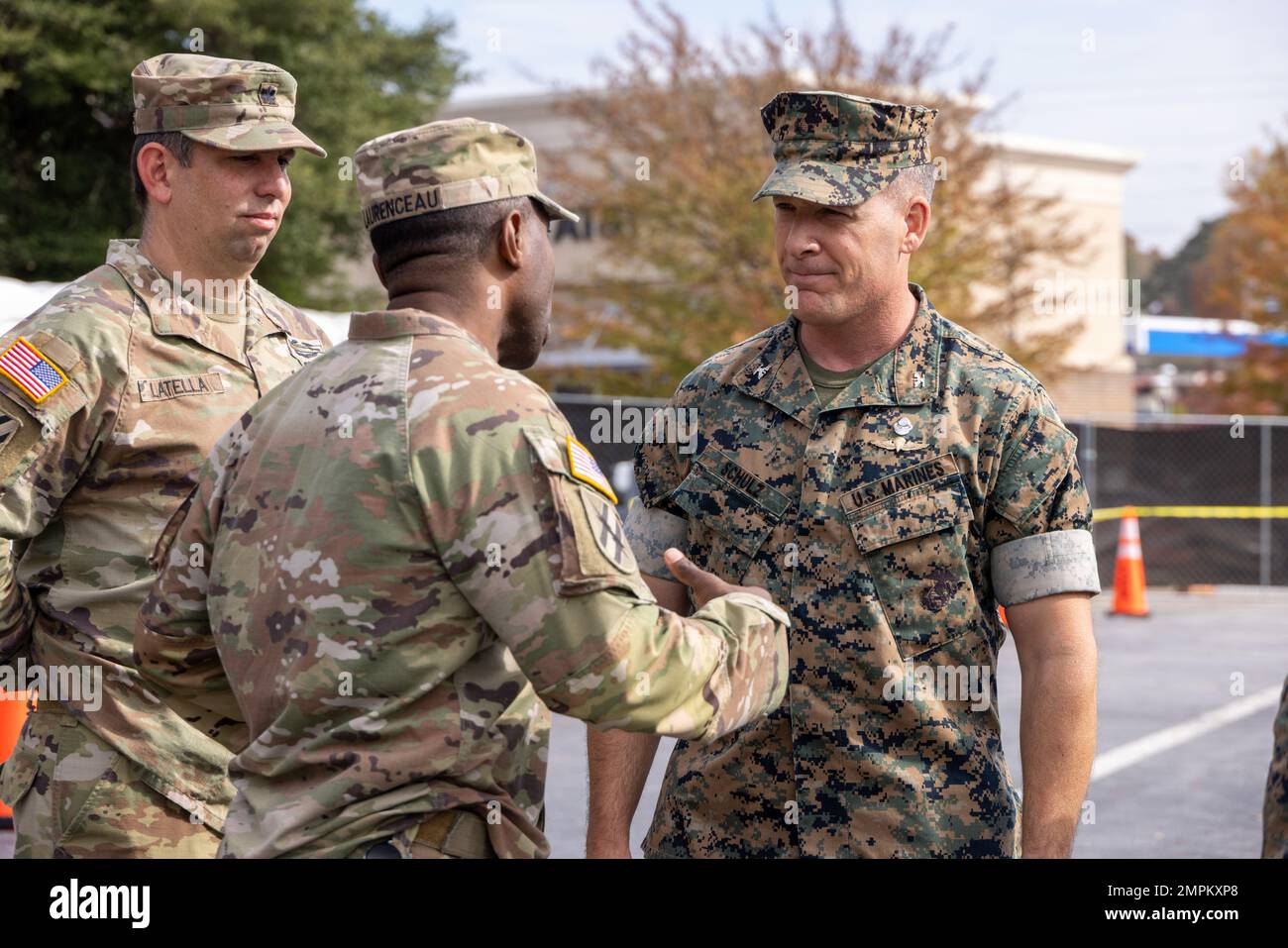U.S. Marine Corps Col. Dean Schulz, commanding officer for Chemical ...