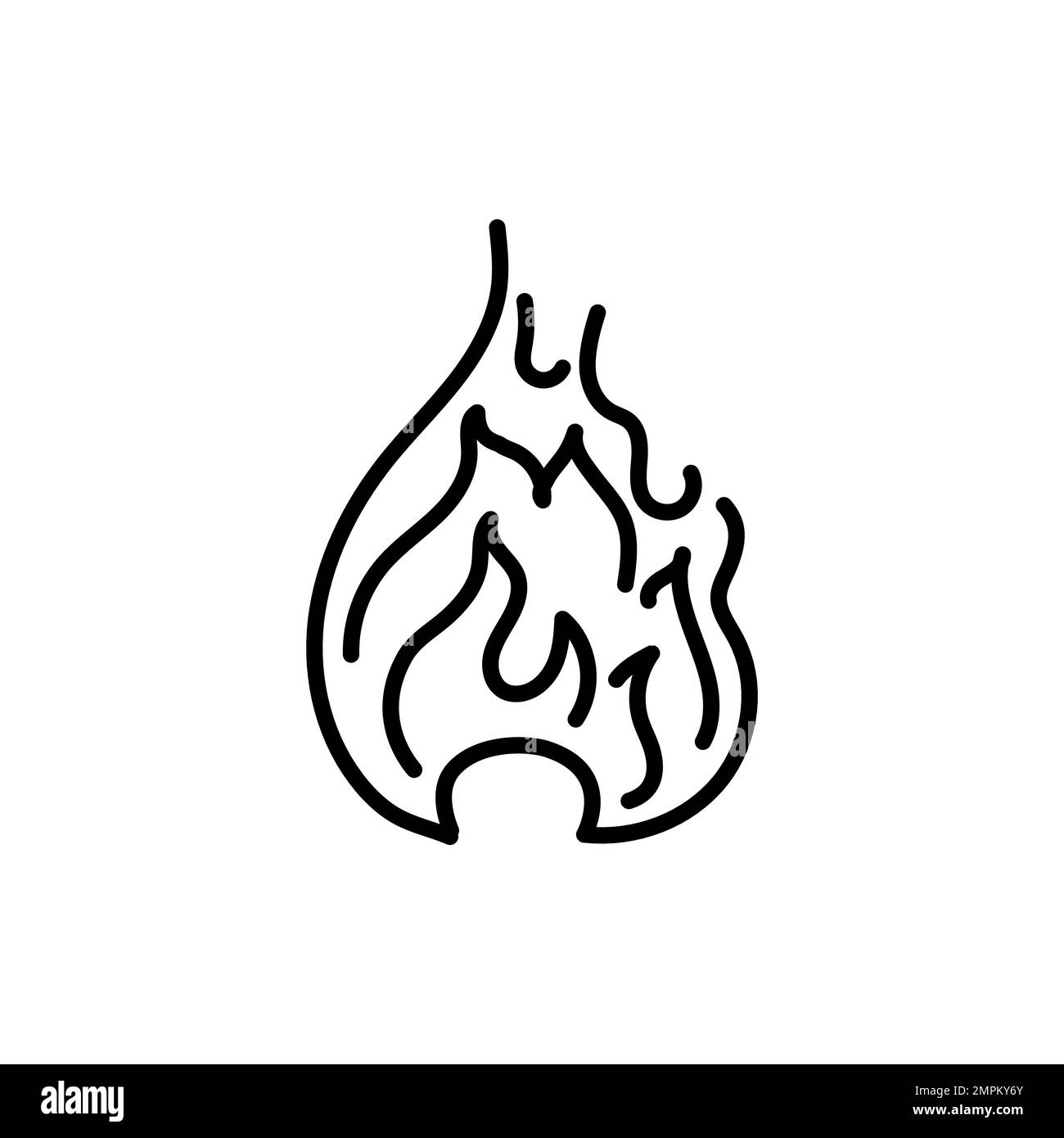 Flames Black And White Clipart