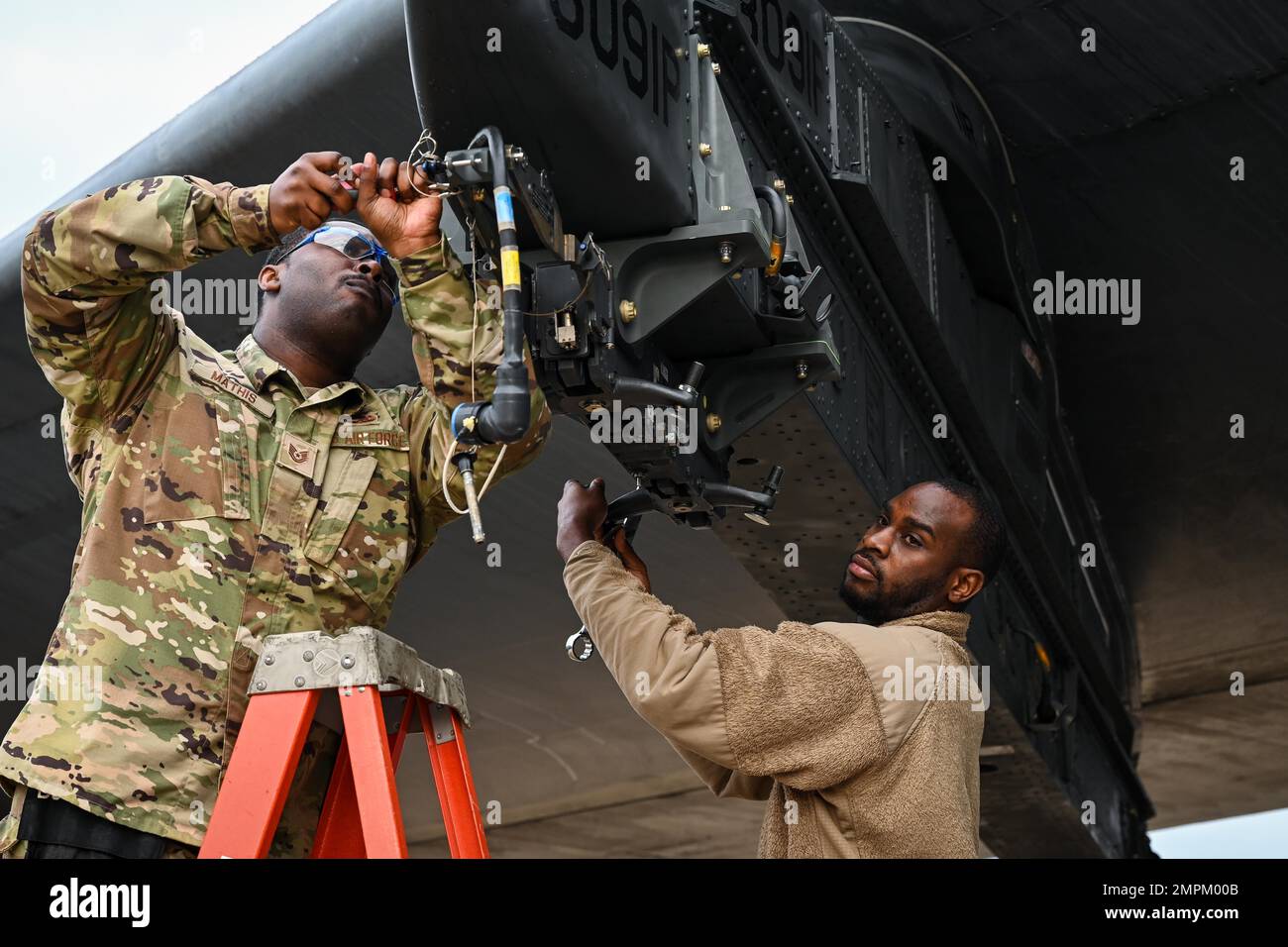 U.S. Air Force Tech Sgt. Charlie Mathis, 2nd Maintenance Group weapons ...