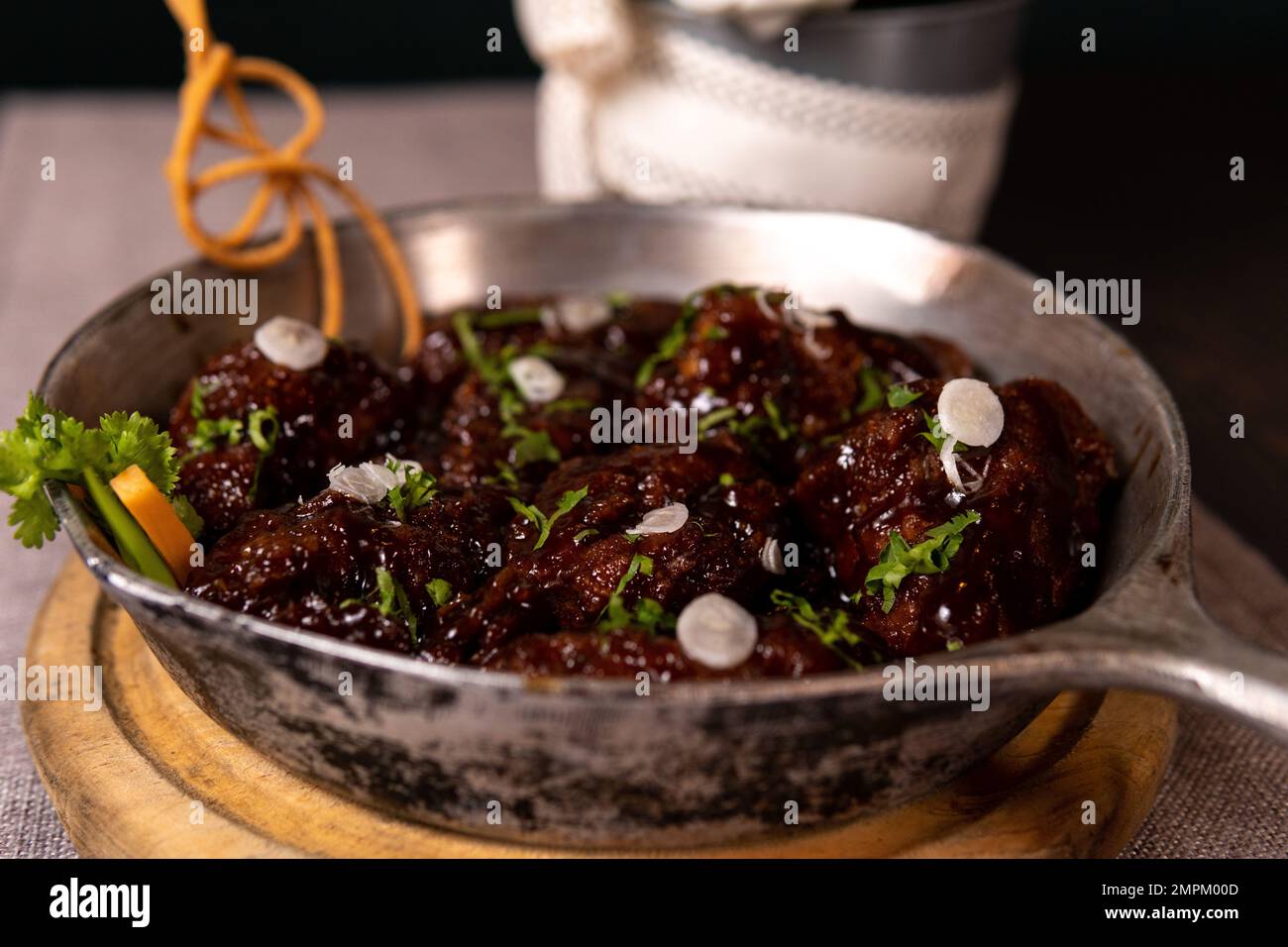 dishes of different foods served in an elegant and striking way inside ...