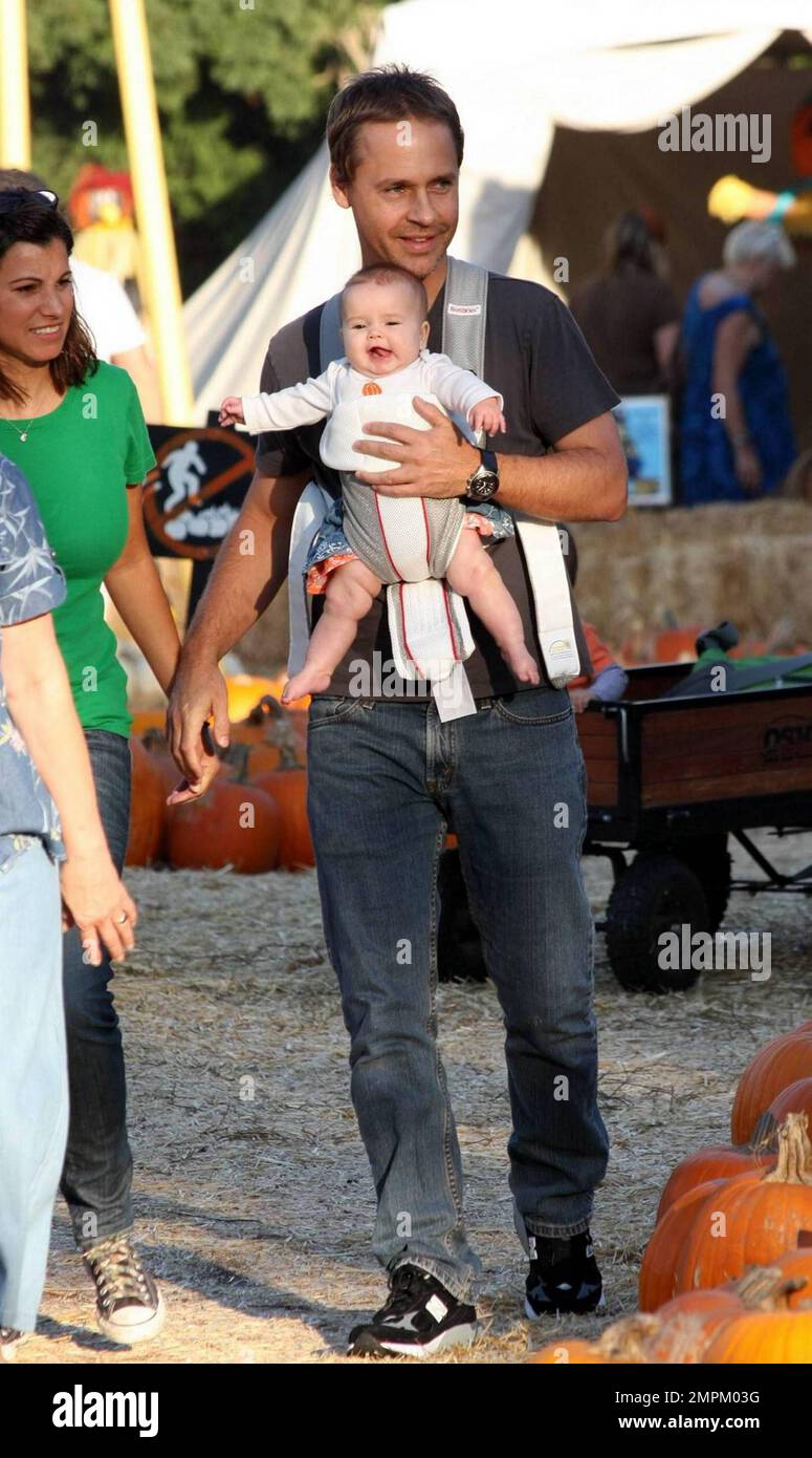 Actor Chad Lowe, girlfriend Kim Painter and their baby daughter Mabel ...