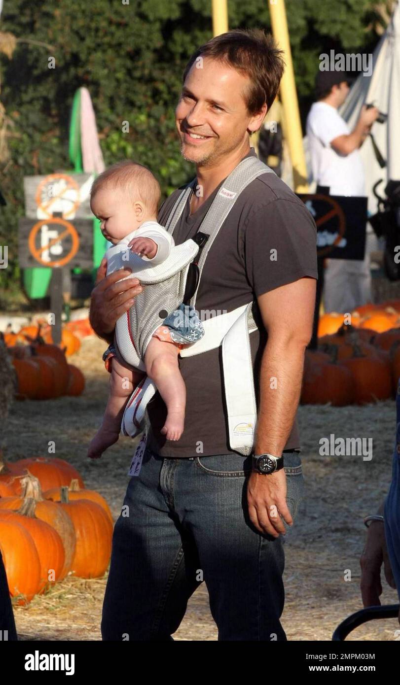 Actor Chad Lowe, girlfriend Kim Painter and their baby daughter Mabel ...