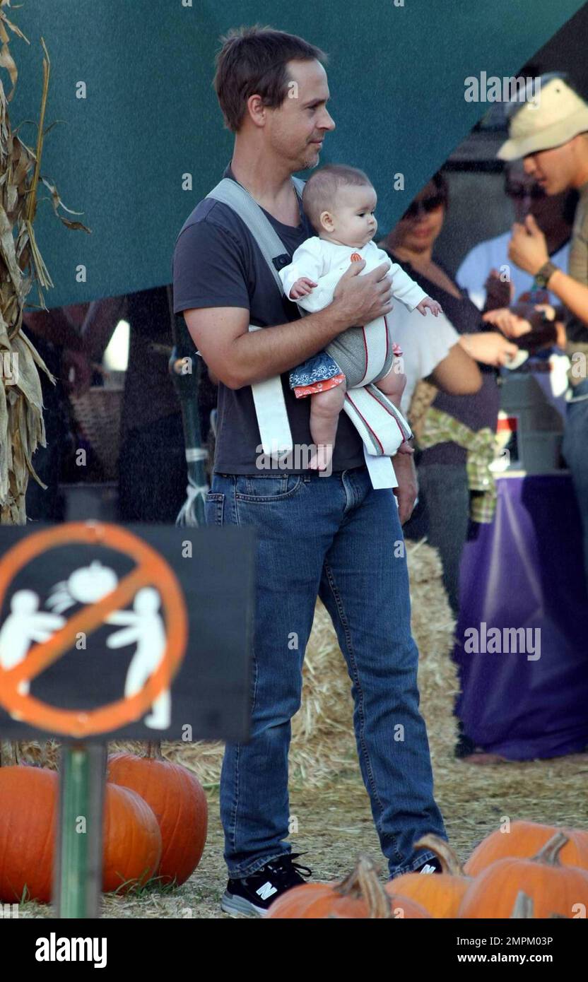 Actor Chad Lowe, girlfriend Kim Painter and their baby daughter Mabel ...
