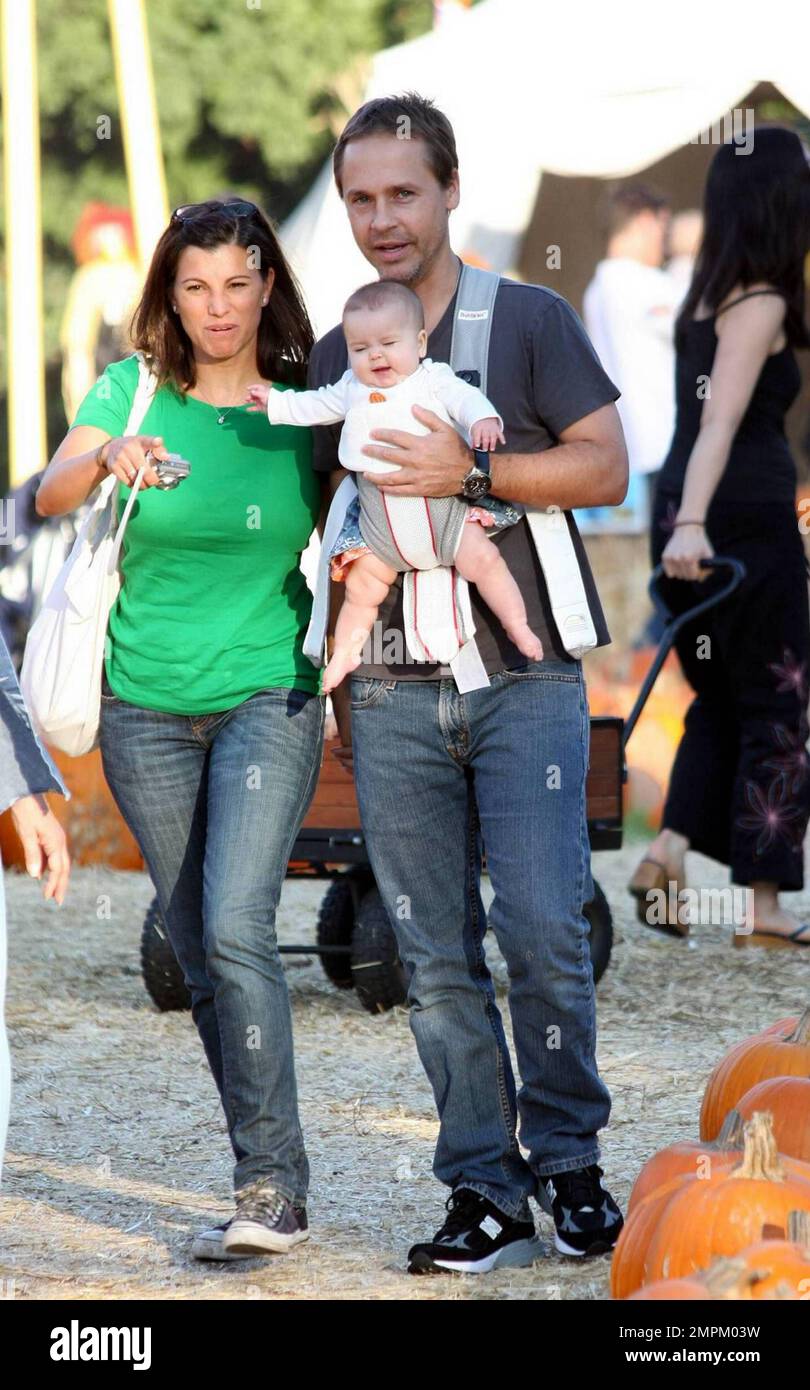 Actor Chad Lowe, girlfriend Kim Painter and their baby daughter Mabel ...