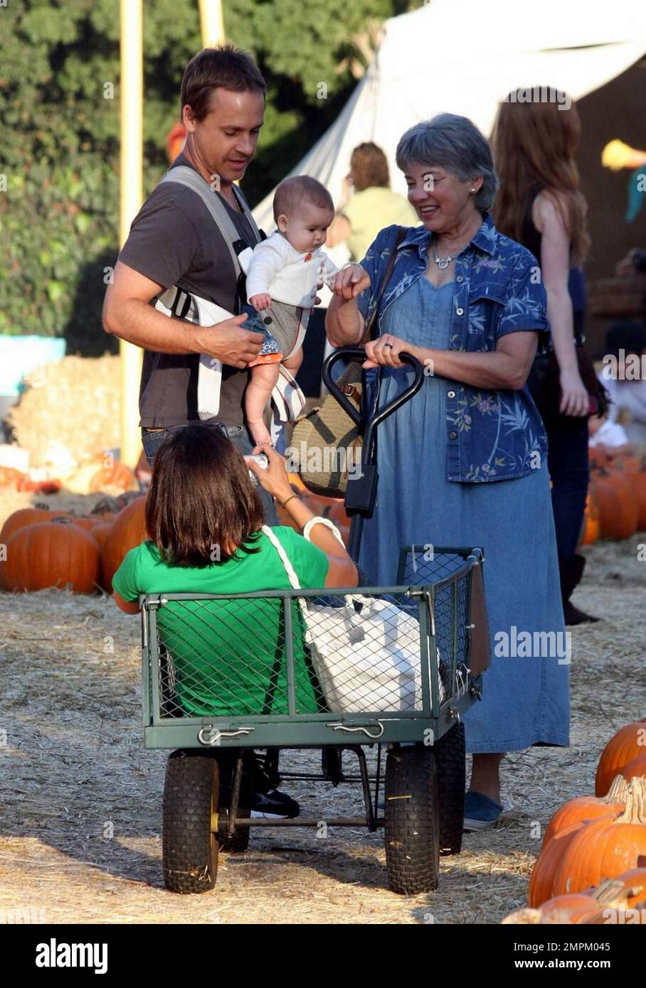 Actor Chad Lowe, girlfriend Kim Painter and their baby daughter Mabel ...