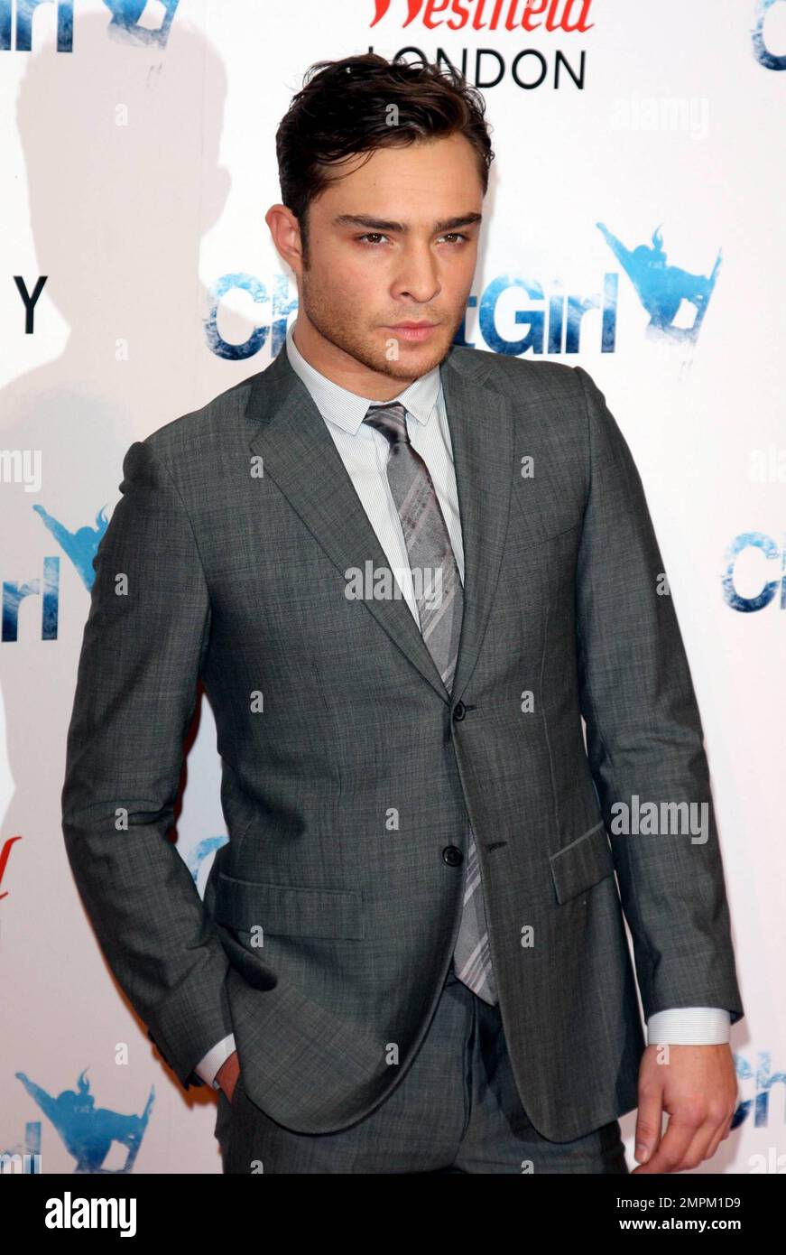 Ed Westwick at the premiere of "Chalet Girl" at Vue Westfield. London ...