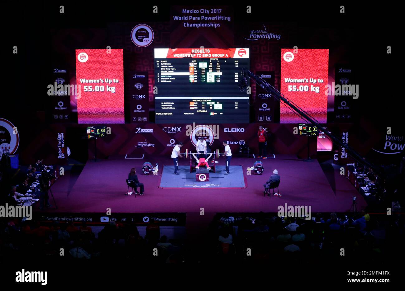 China's Shanshan Shi lifts during the Women's Up to 55kg Group A event ...