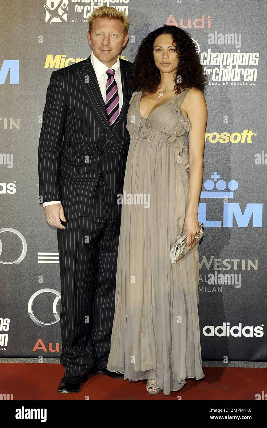 USA AND GERMANY ONLY - Boris Becker and wife Sharlely Kerssenberg ...
