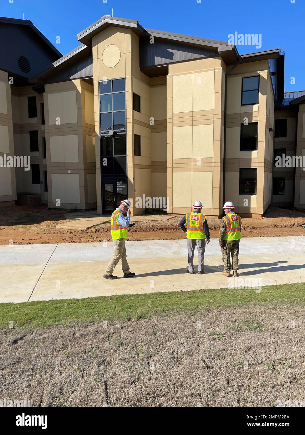 Corps representatives inspect the newly completed $17 million dollar ...