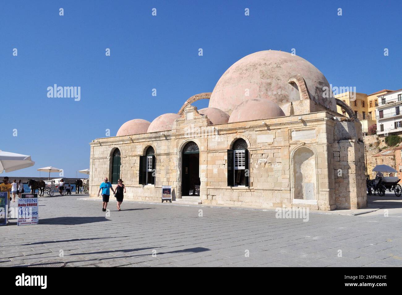 Hasan Pasha Mosque in the Old Town harbor Stock Photo - Alamy