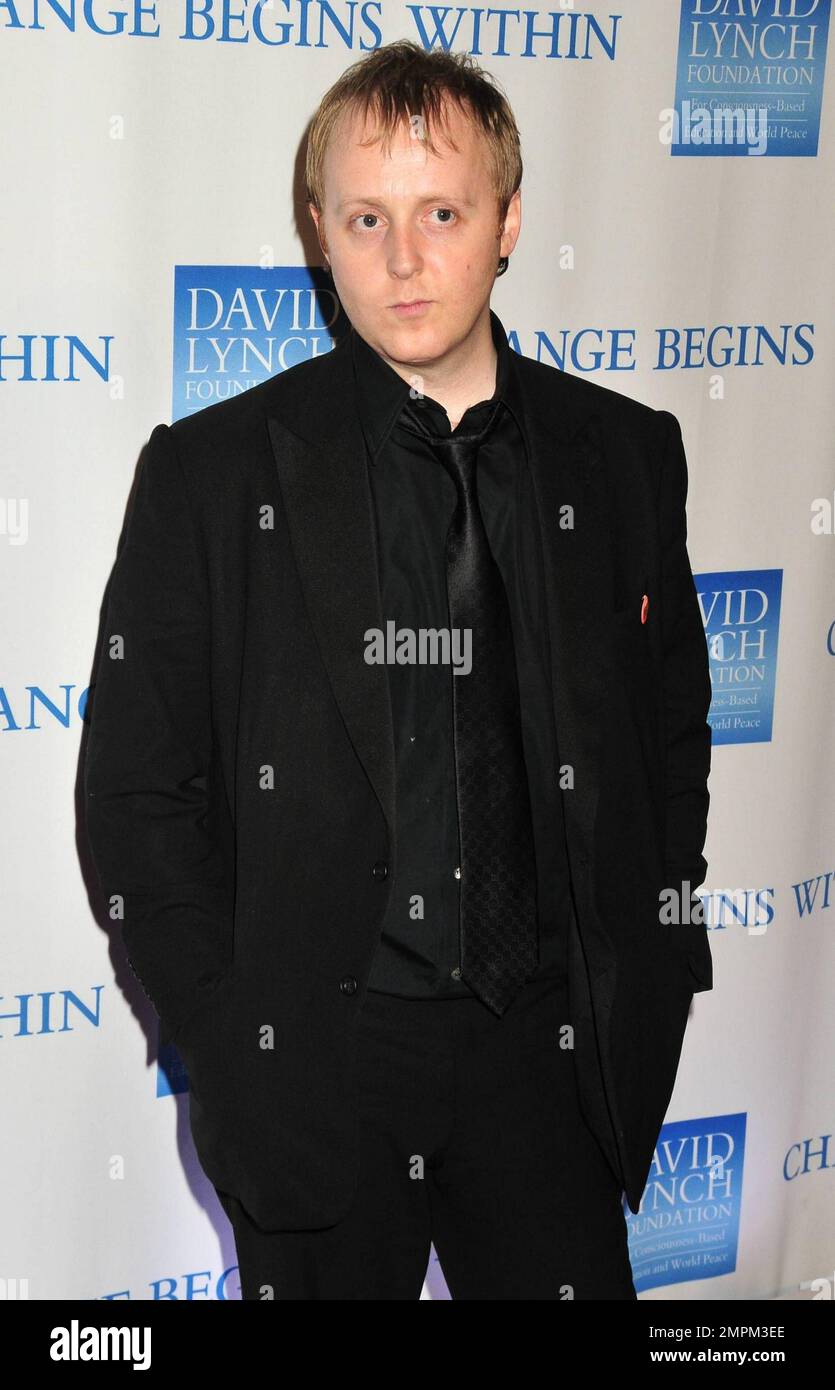 James McCartney at the Change Begins Within benefit gala held at the ...