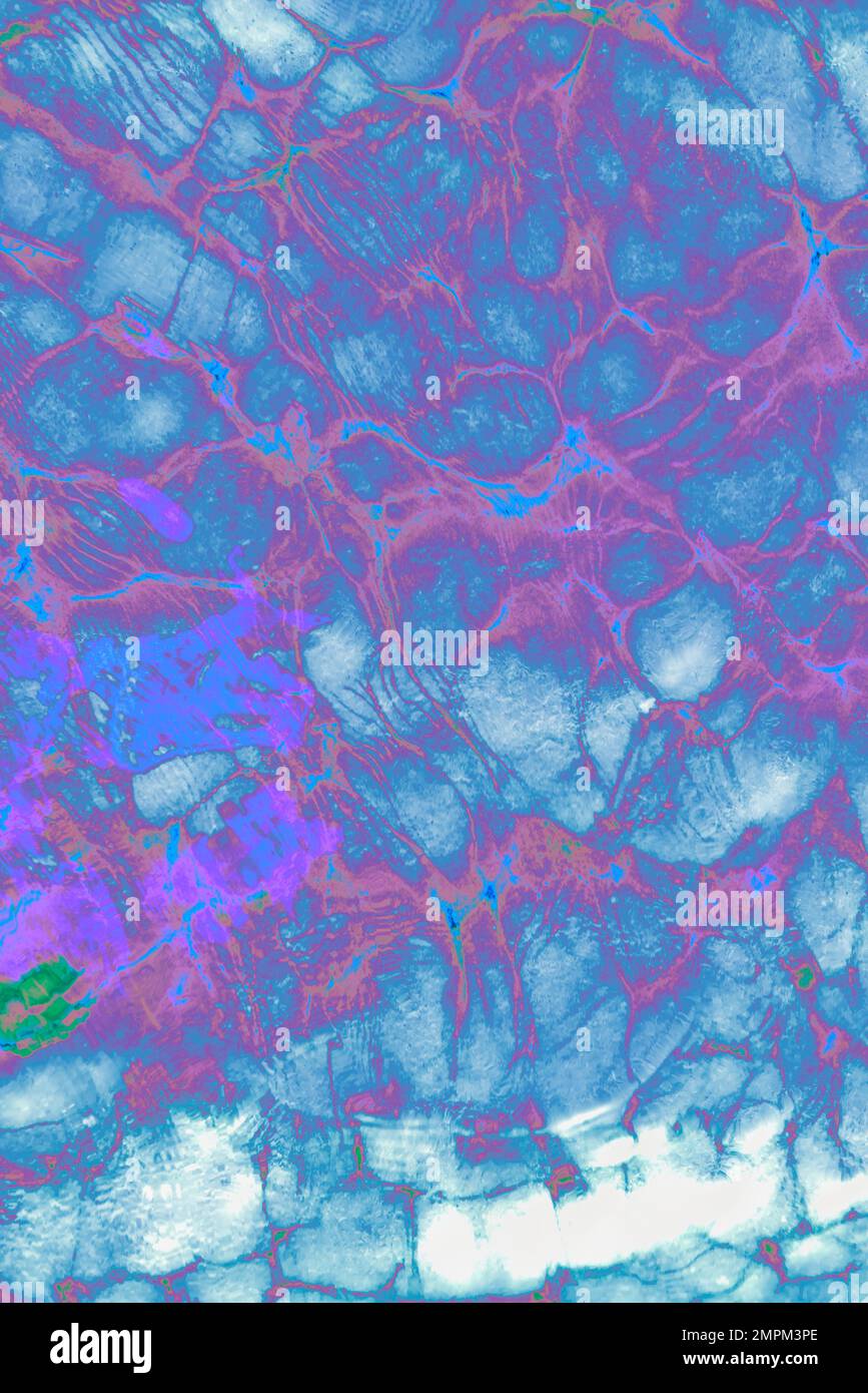 Background. Abstract photo of glow neon color water texture with light ...