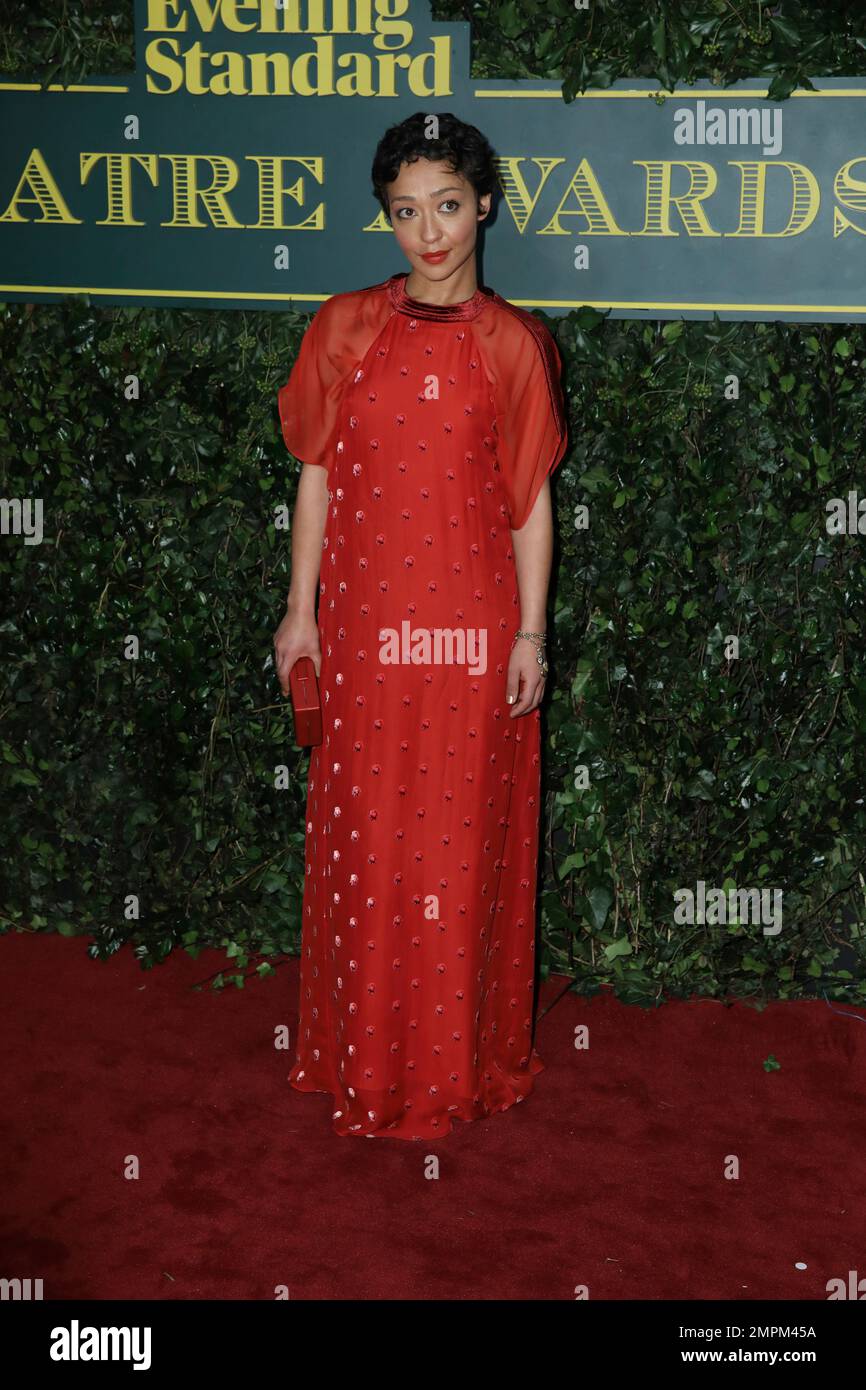 Actress Ruth Negga poses for photographers on arrival at the Evening ...
