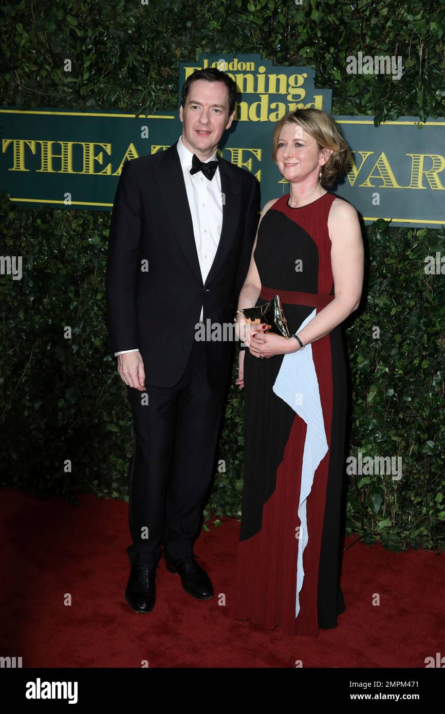 Politician George Osborne, left, and wife, Frances Osborne , pose for ...