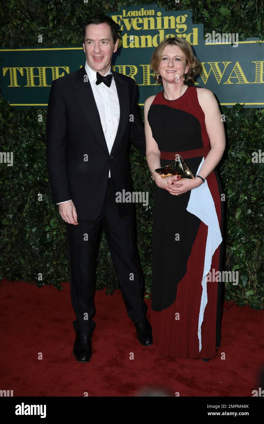 Politician George Osborne, left, and wife, Frances Osborne , pose for ...