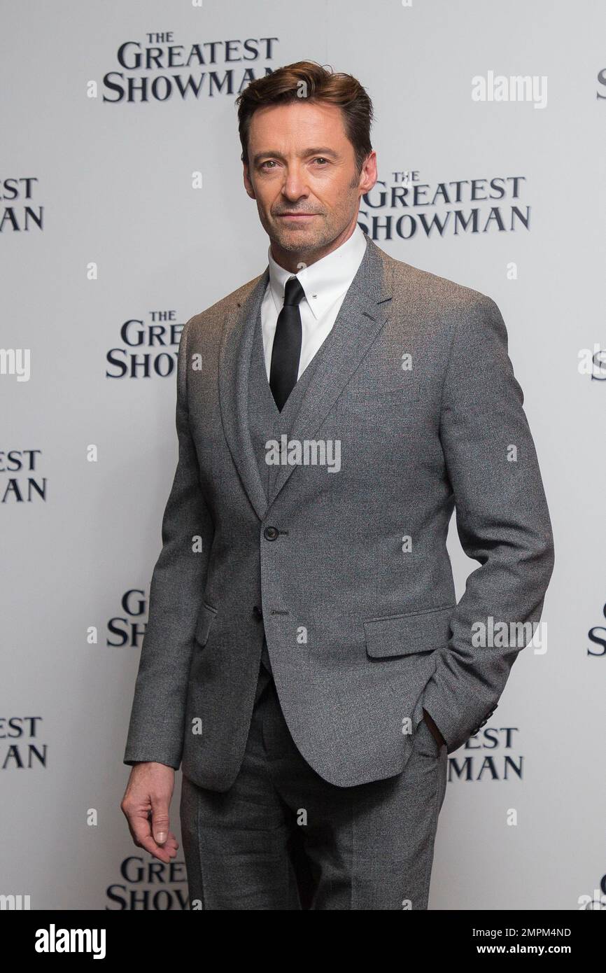 Actor Hugh Jackman poses for photographers during a photo call at the ...